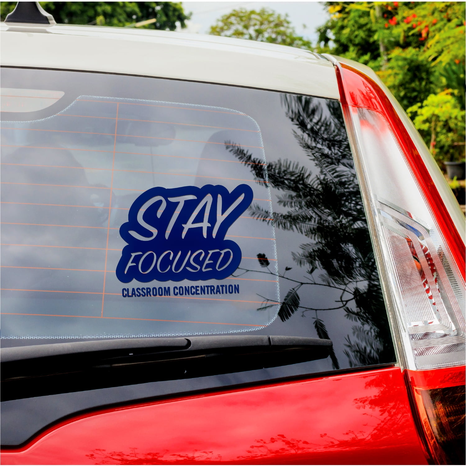 (2 Pcs, Navy Blue, 6.1'' X 4.8'') Transparent Adhesive Decal Sticker Of ...