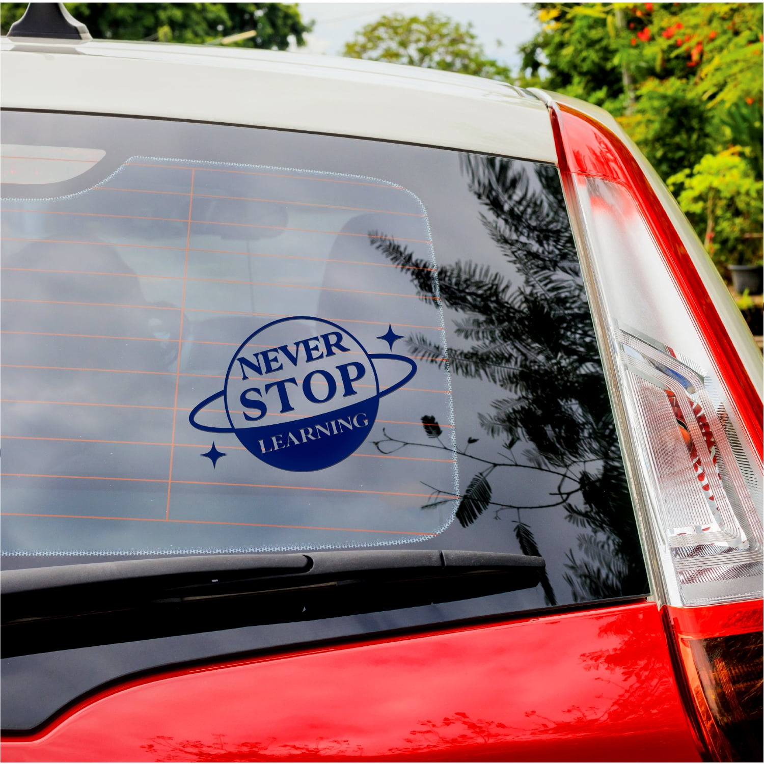 (2 Pcs, Navy Blue, 7.1'' X 4.8'') Transparent Adhesive Decal Sticker Of ...