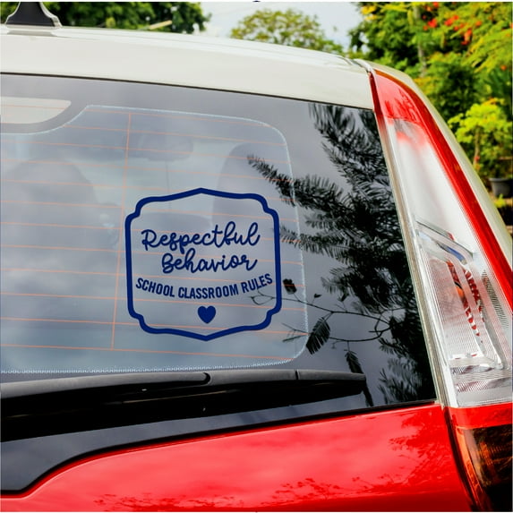 (2 Pcs, Navy Blue, 7'' X 7'') Transparent Adhesive Decal Sticker Of ...