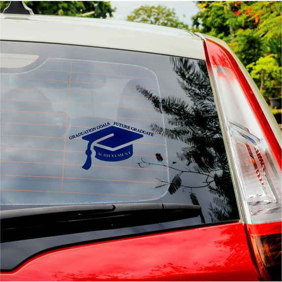 (2 Pcs, Navy Blue, 8.3'' X 4.6'') Transparent Adhesive Decal Sticker Of ...