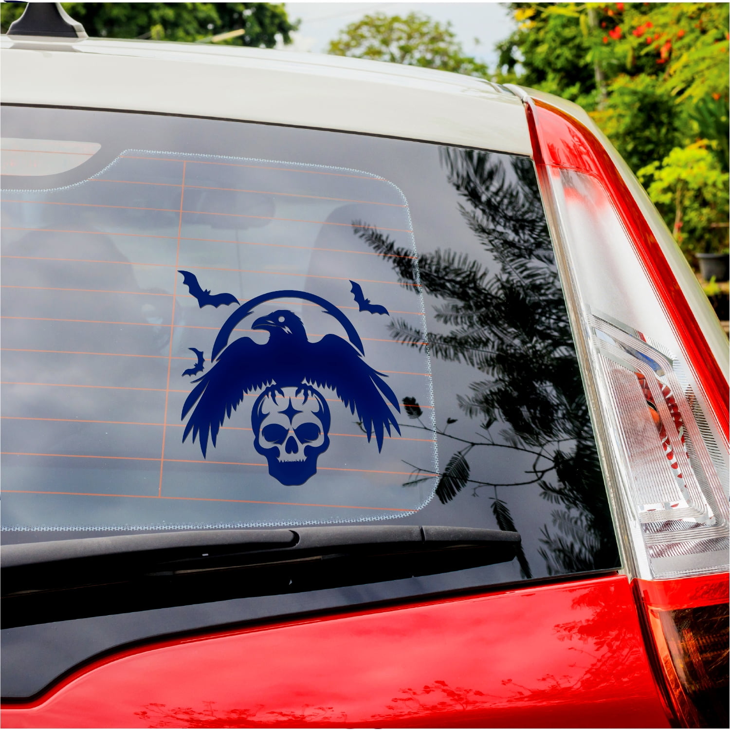 (2 Pcs, Navy Blue, 8'' X 8'') Transparent Adhesive Decal Sticker Of ...