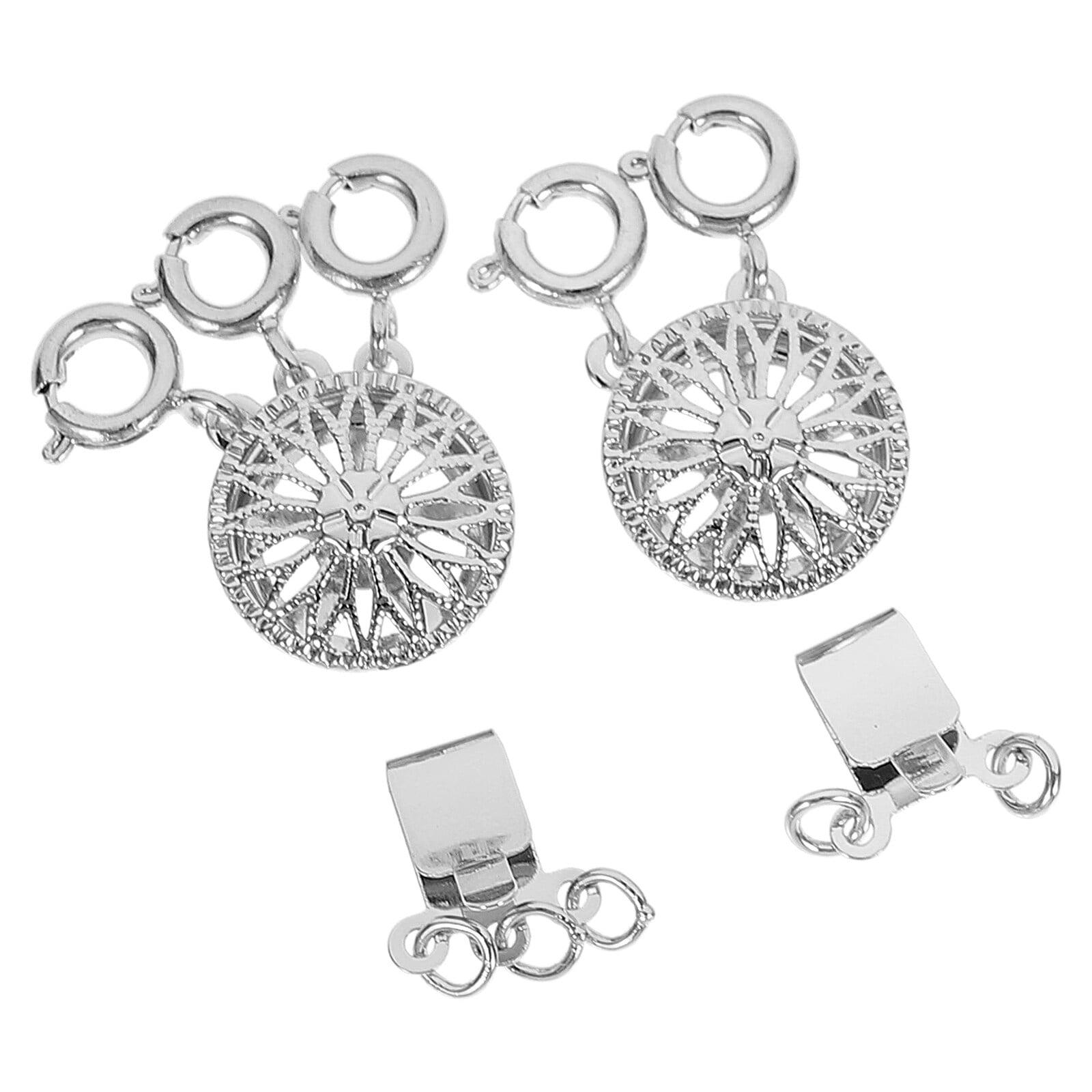 2 Pcs Multi-row Buckle Jewelry Connector Closures Multiple Divider ...