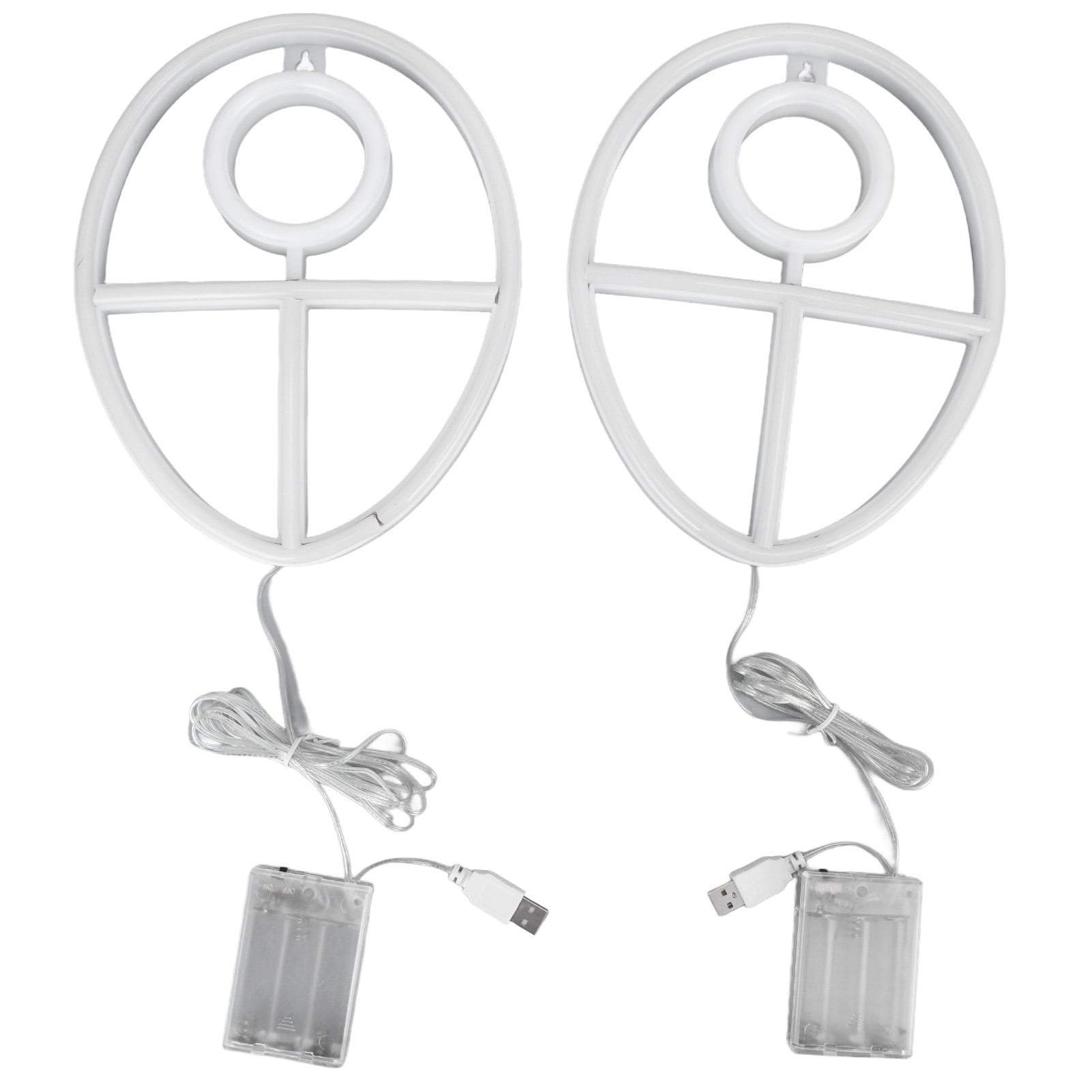 2 Pcs Neon Light LED Punk Style Wall Hanging Neon Lights Kids Room Home ...