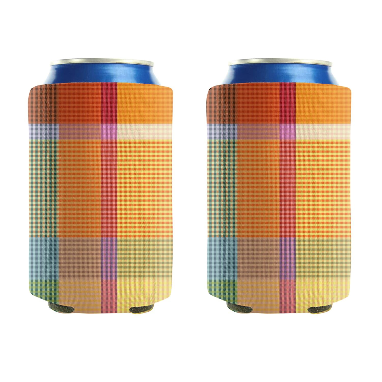 2 Pcs Neoprene Beer Can Cooler Insulated Collapsible Can Sleeves ...