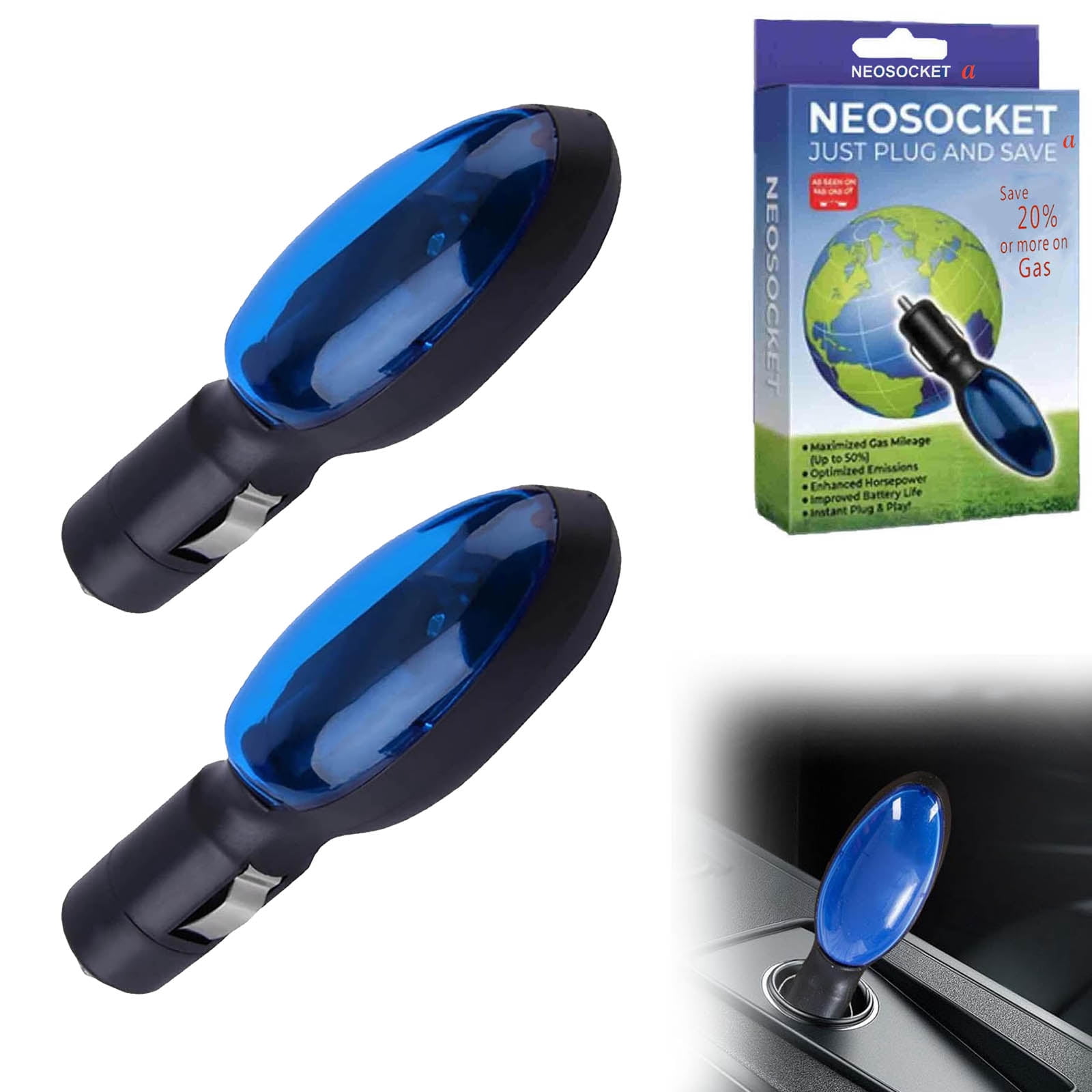 2 Pcs Neosocket Car Fuel Saver, Car Part Fuel Saver,Advanced Fuel ...