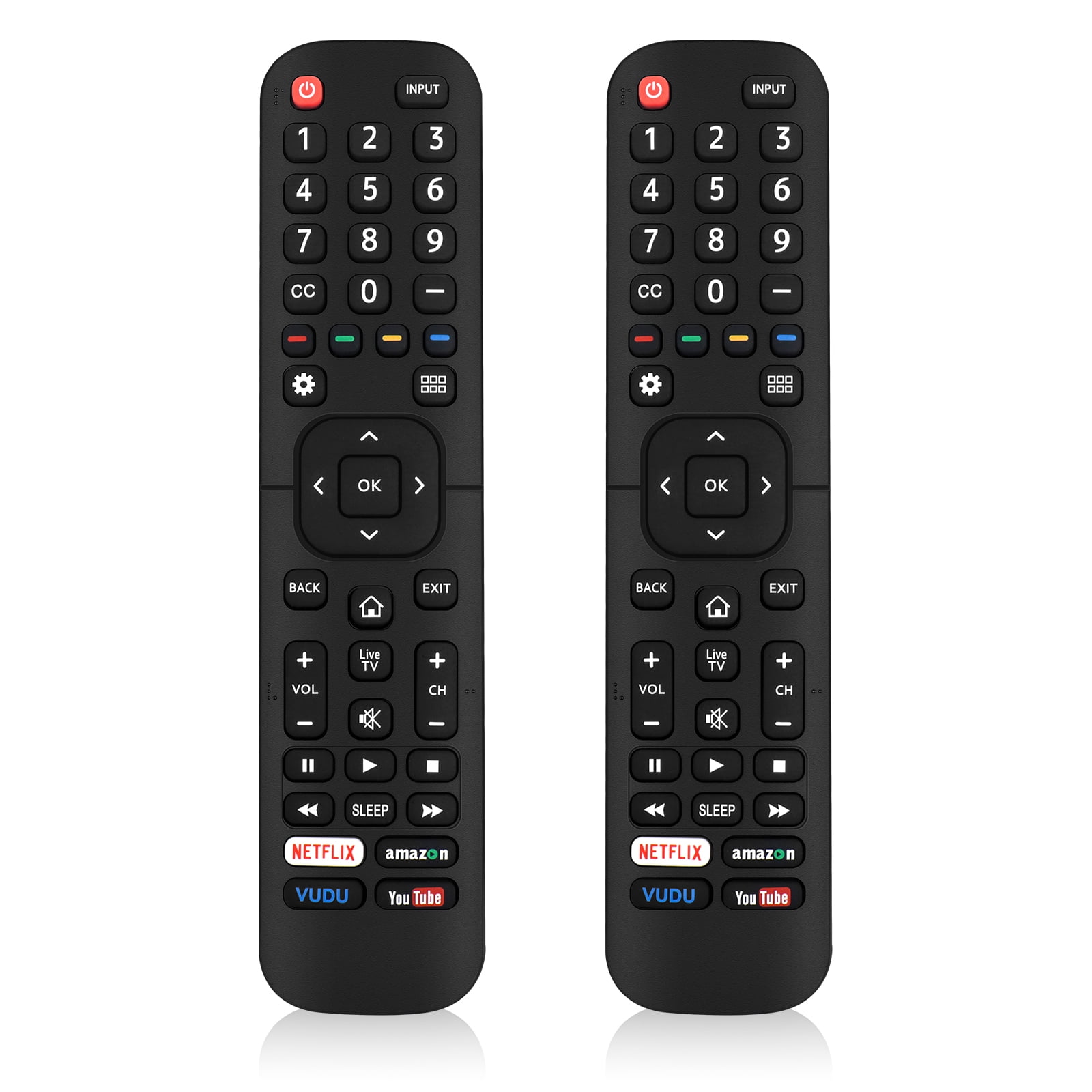 Hisense LED Smart TV Universal Remote Control 2 Pcs, EN2A27 - Walmart.com