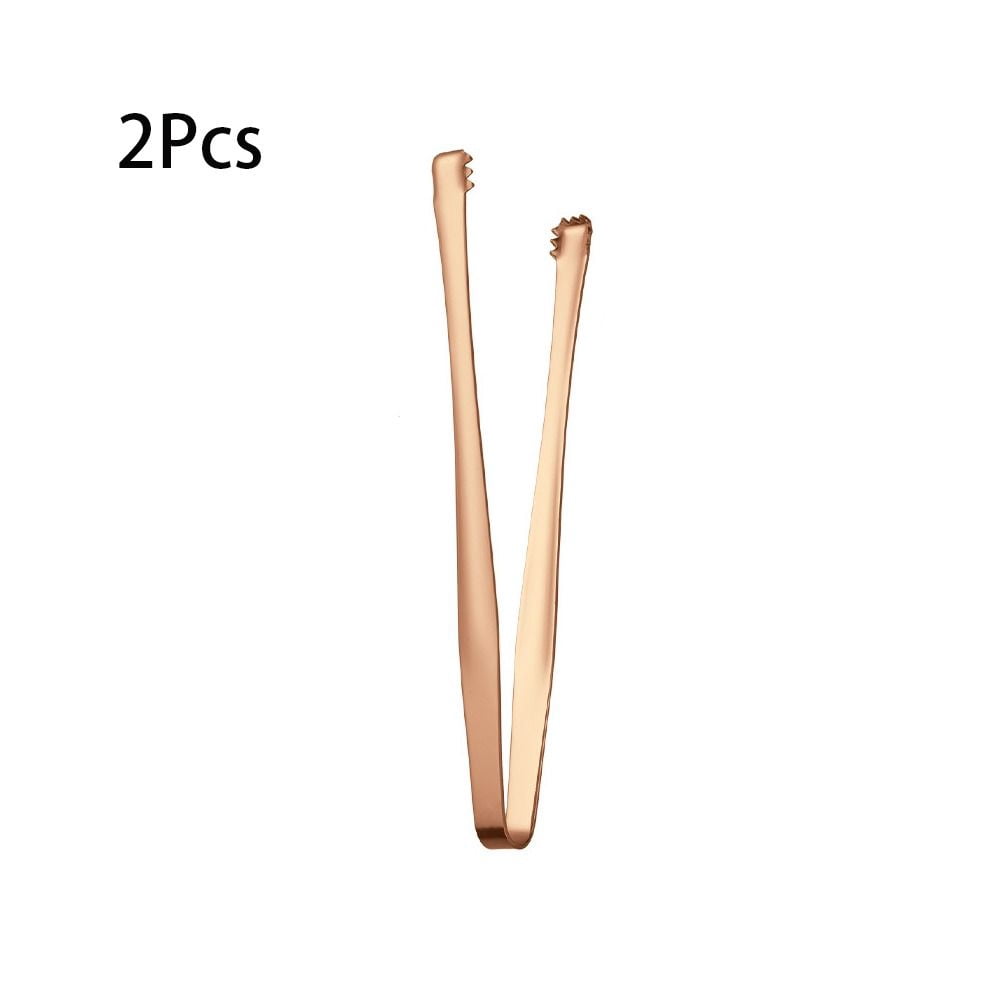 2 Pcs New Easy To Use with Teeth Multi-purpose Long Handle Food Tongs ...