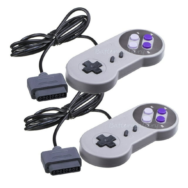 2 Pcs New Super Nintendo SNES System Console Replacement Controller 6FT ...