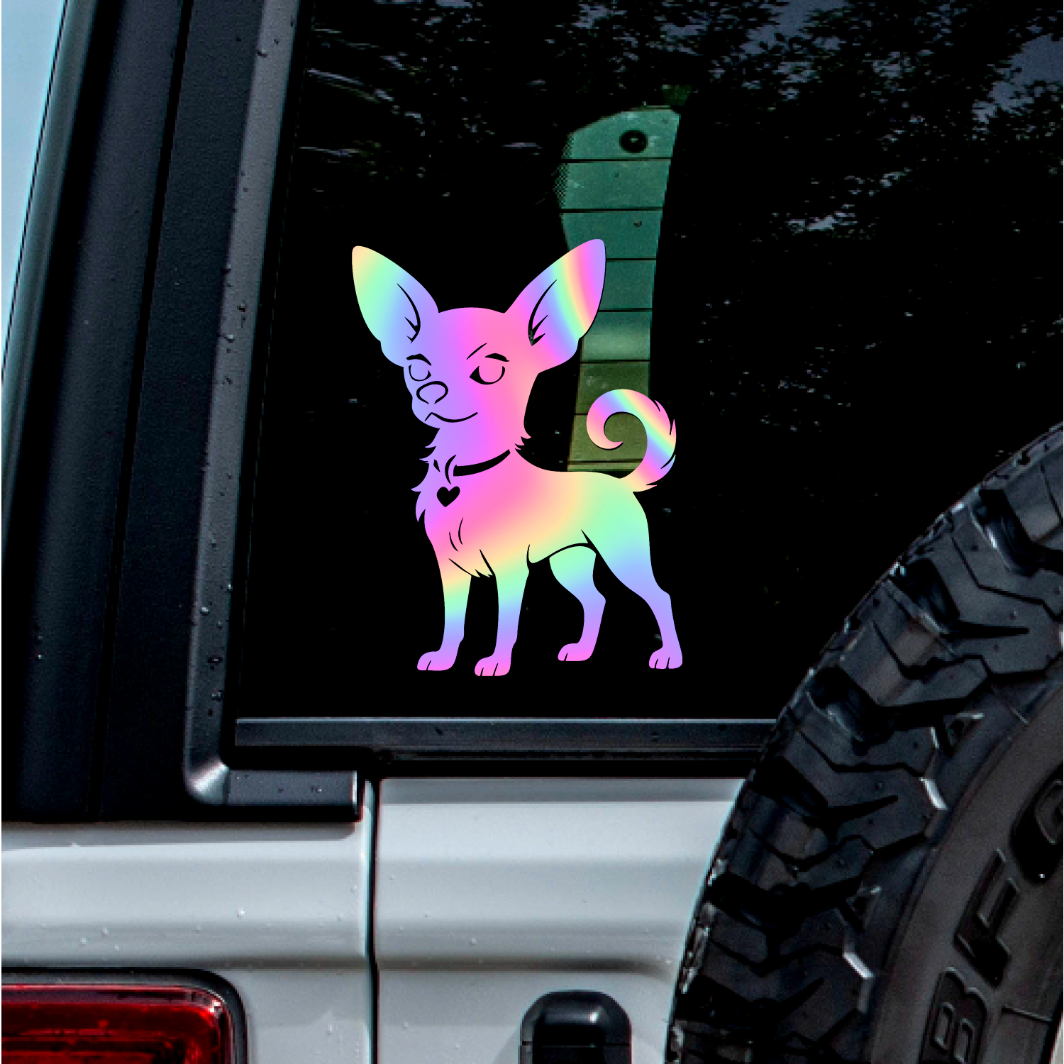 2 Pcs - No Background - Waterproof Car Sticker Decal of Dog Collar ...