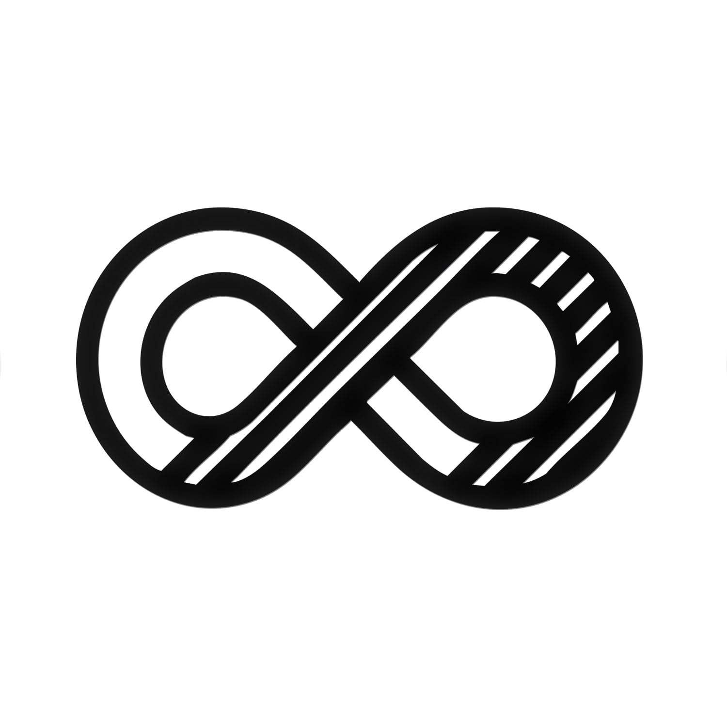 2 Pcs - No Background - Waterproof Car Sticker Decal of Infinity Symbol ...