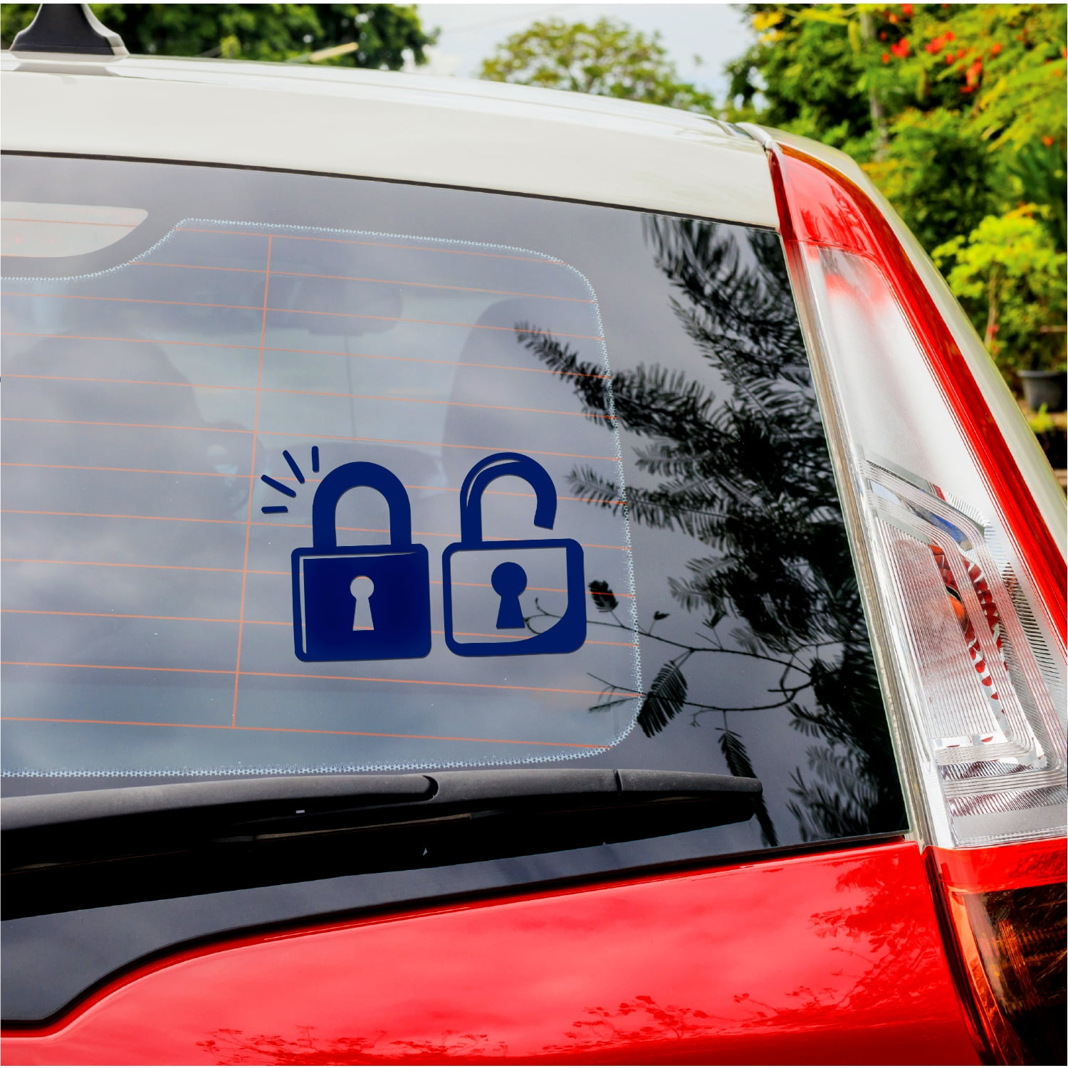 2 Pcs - No Background - Waterproof Car Sticker Decal of Lock Keyhole ...