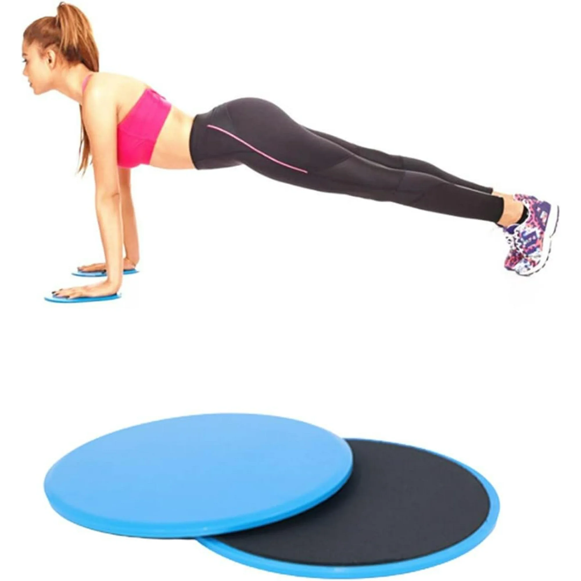 2 Pcs Non Slip Exercise Gliding Discs Core Sliders Double Sided for ...