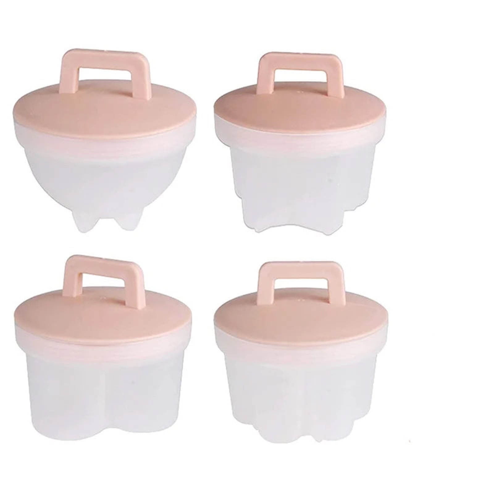 2 Pcs Non-Stick Silicone Egg Bites Poacher Cups Set of 4 for Hard ...