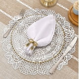 2 Pcs Nordic Rose Hollow Pattern Place Mats - Non-Slip Insulation Mats ...