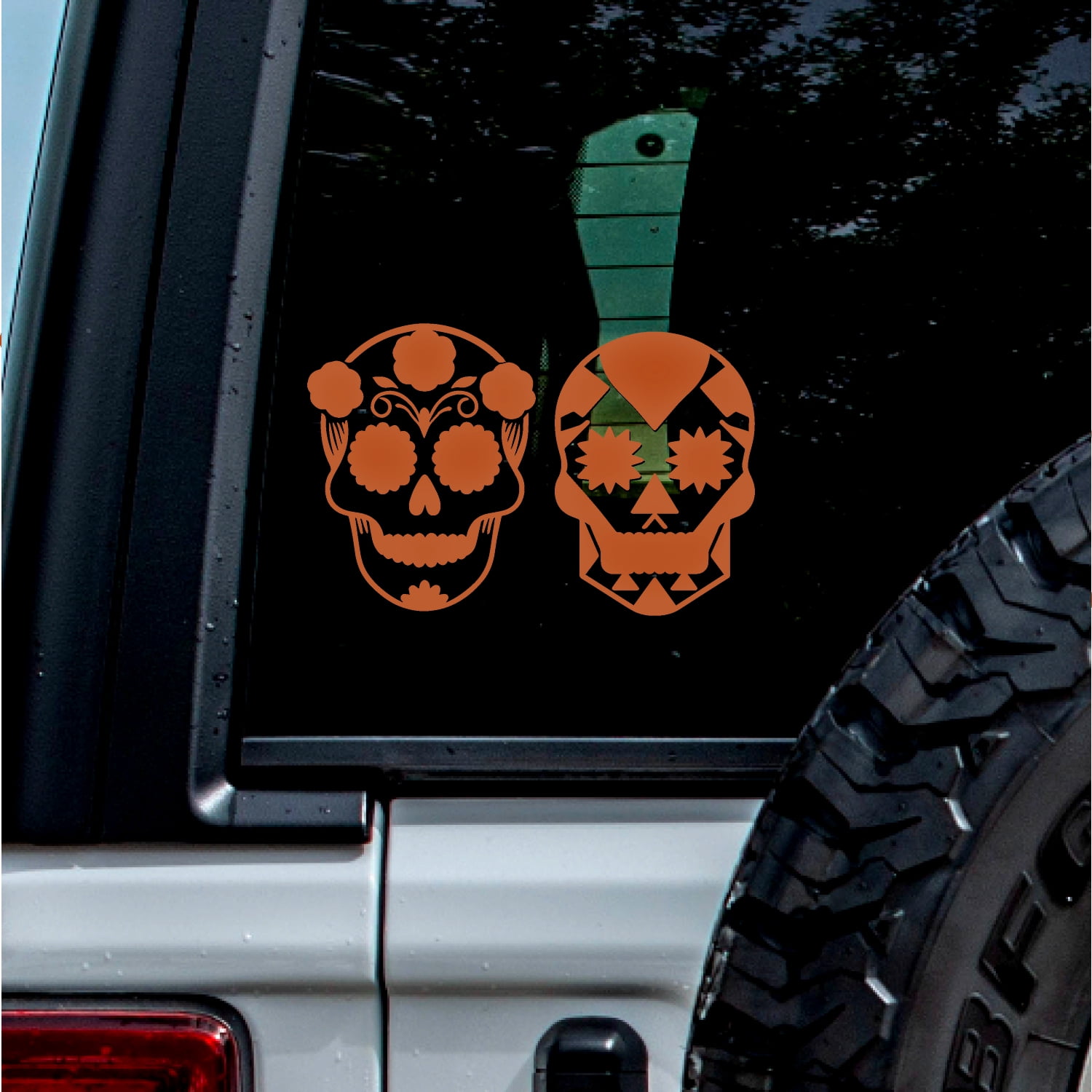 (2 Pcs, Nut Brown, 14'' X 9.1'') Transparent Adhesive Decal Sticker Of ...