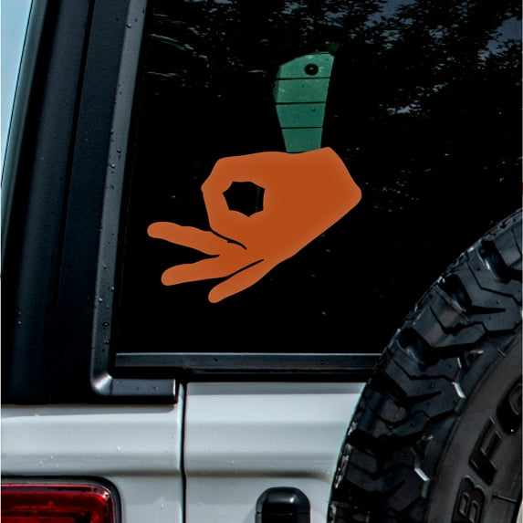 (2 Pcs Nut Brown, 2.5'' x 1.8'') - Vinyl Sticker Decal - "Symbol Gotcha ...