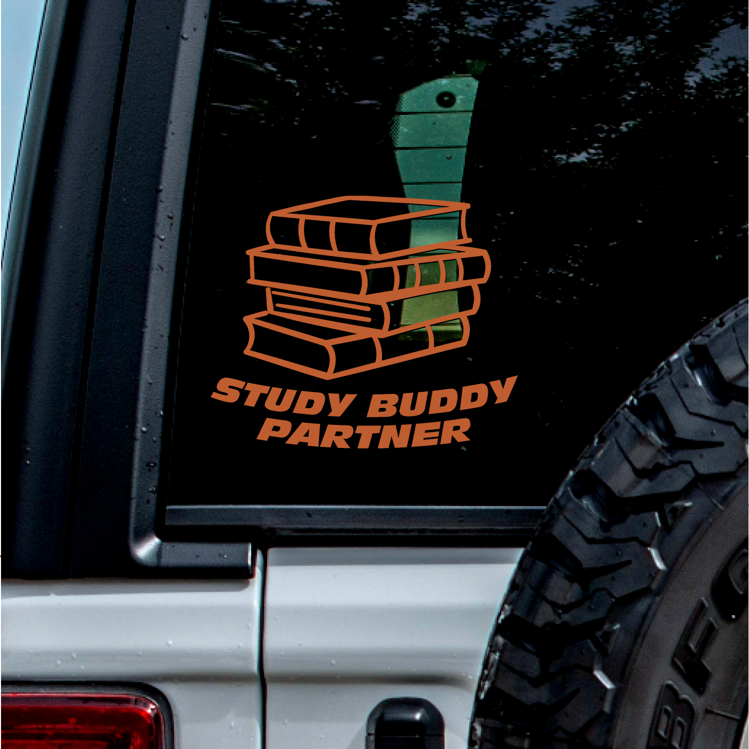 (2 Pcs, Nut Brown, 3.4'' X 2.8'') Transparent Adhesive Decal Sticker Of ...