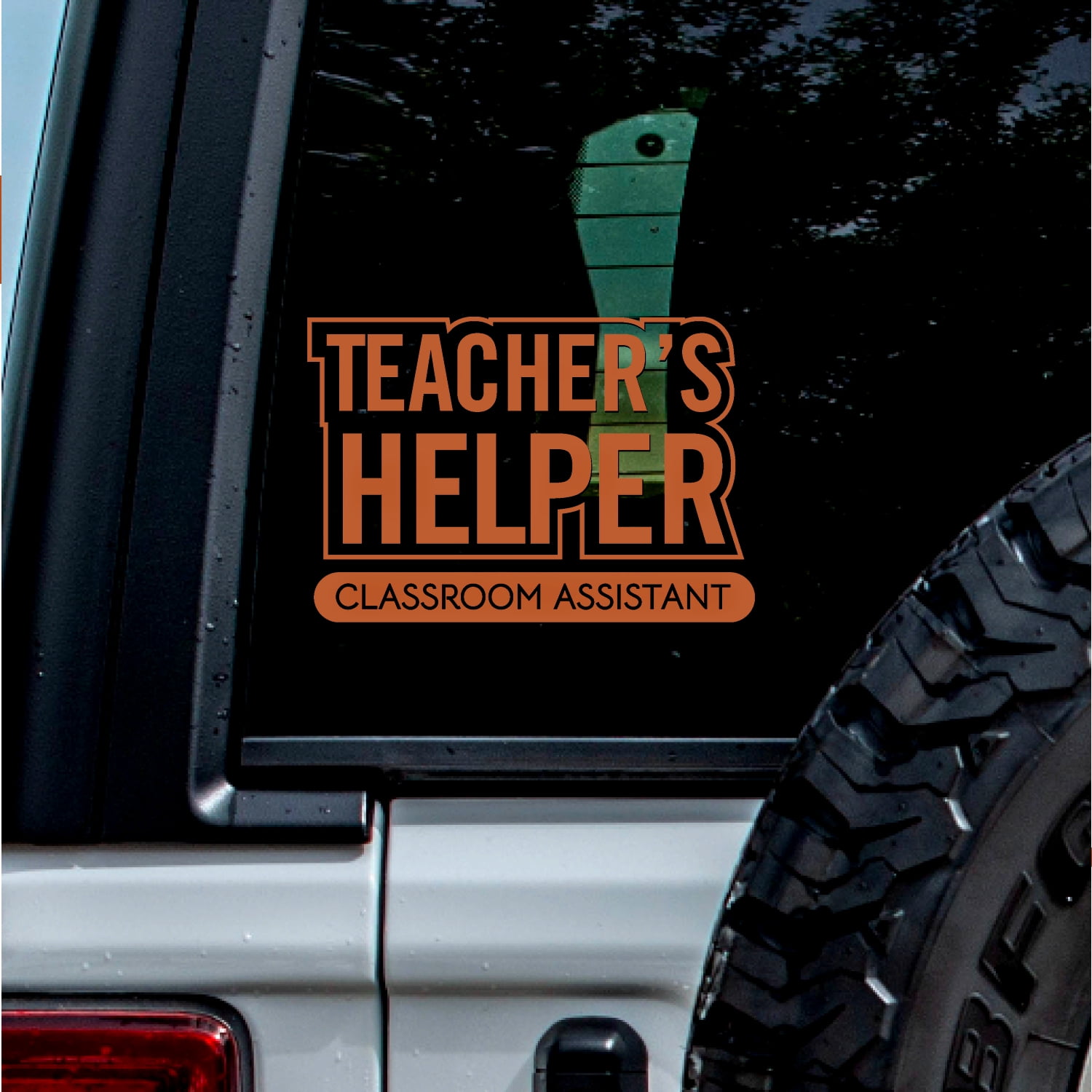 (2 Pcs, Nut Brown, 7'' X 4.8'') Transparent Adhesive Decal Sticker Of ...