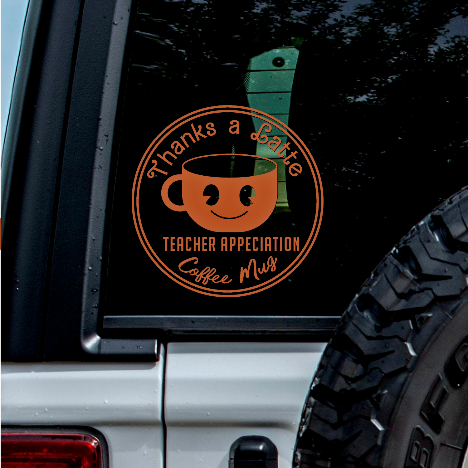 (2 Pcs, Nut Brown, 7'' X 7'') Transparent Adhesive Decal Sticker Of ...
