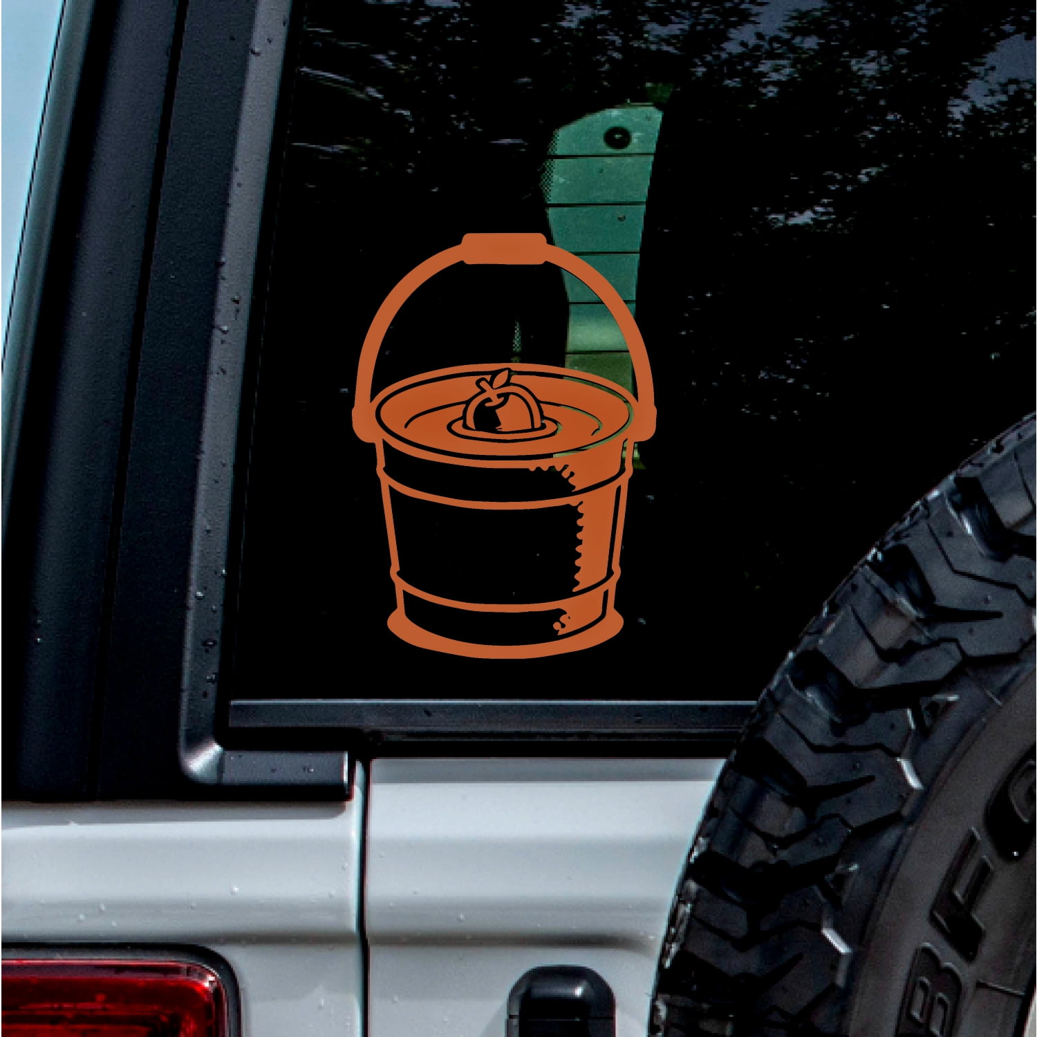 (2 Pcs, Nut Brown, 8'' X 11.2'') Transparent Adhesive Decal Sticker Of ...