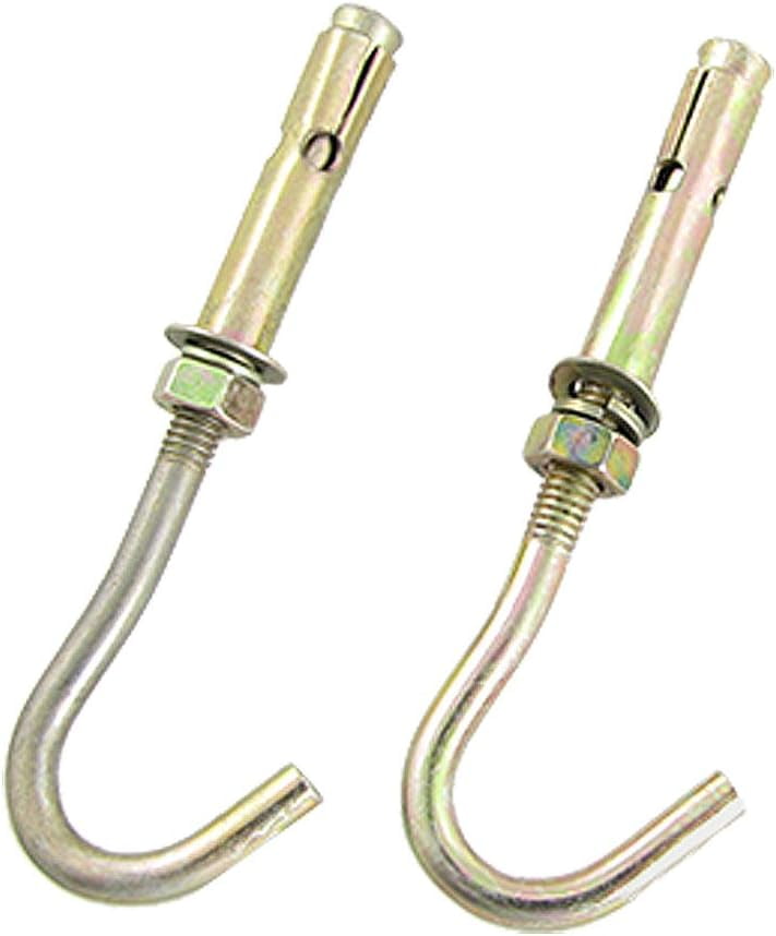 2 Pcs Nuts Expansion Anchor Bolt Open Cup Hooks M6 Panel Nuts Hardware ...