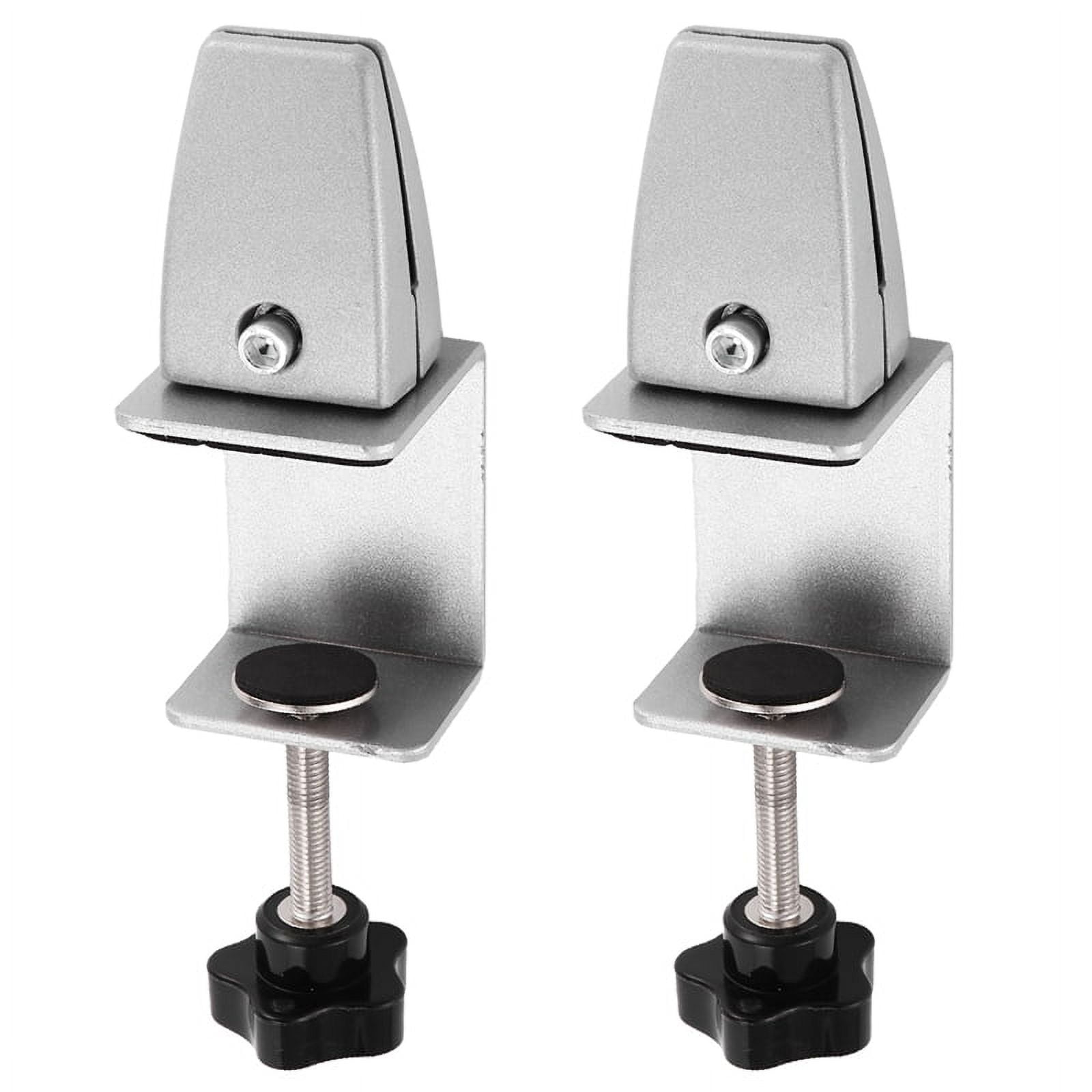 2 Pcs Office Desk Divider Clamp Privacy Screen Clip Holder Bracket ...