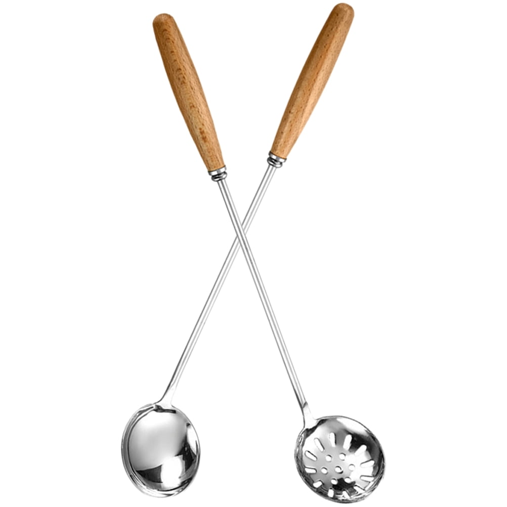 2 Pcs Oil Filter Soup Scoop Stainless Steel Ladle Holders Label Tabs ...