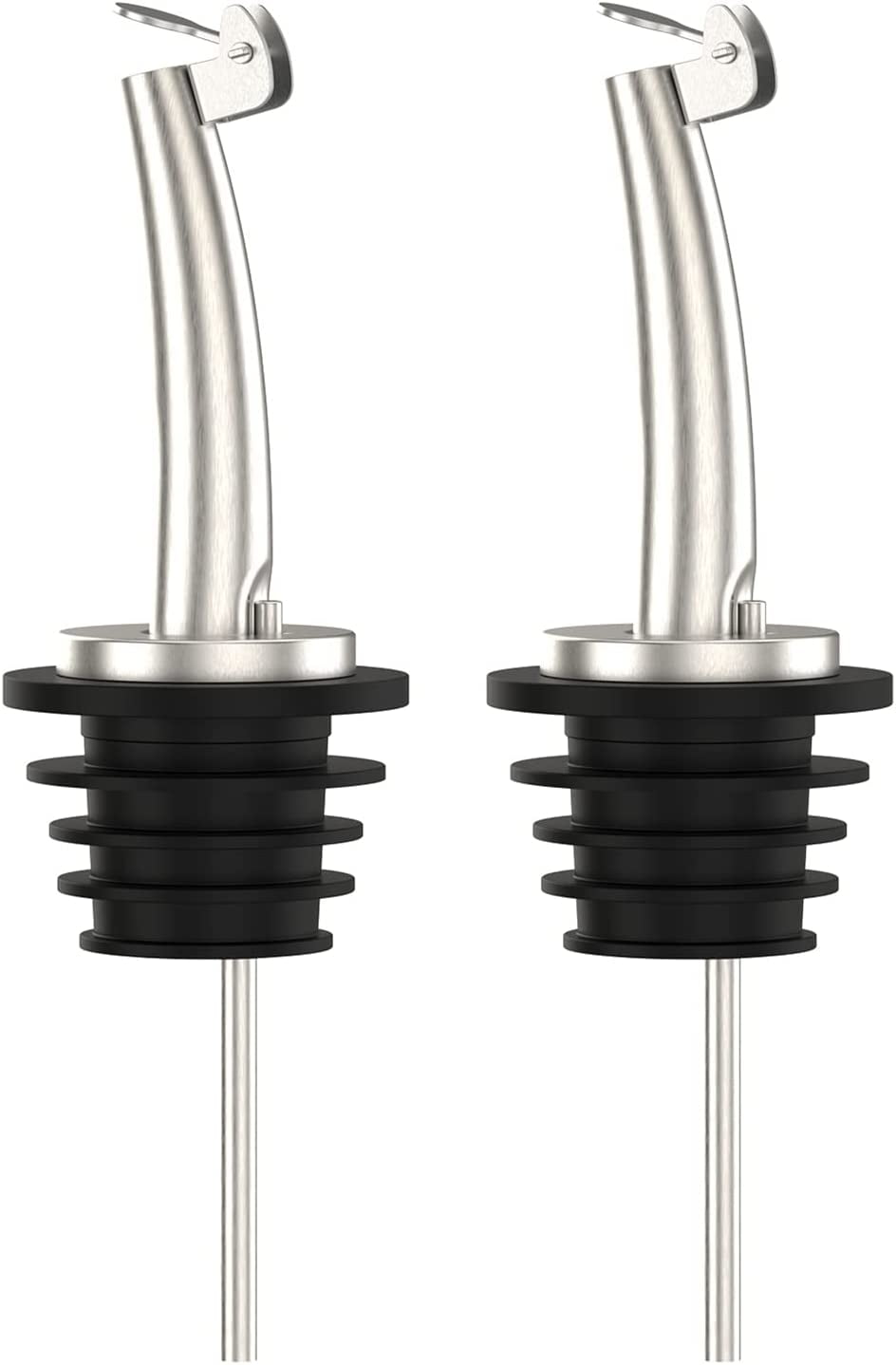 Auto-seal Bottle Spouts 3-in-1 Liquor Bottle Pourers With Speed Spouts ...