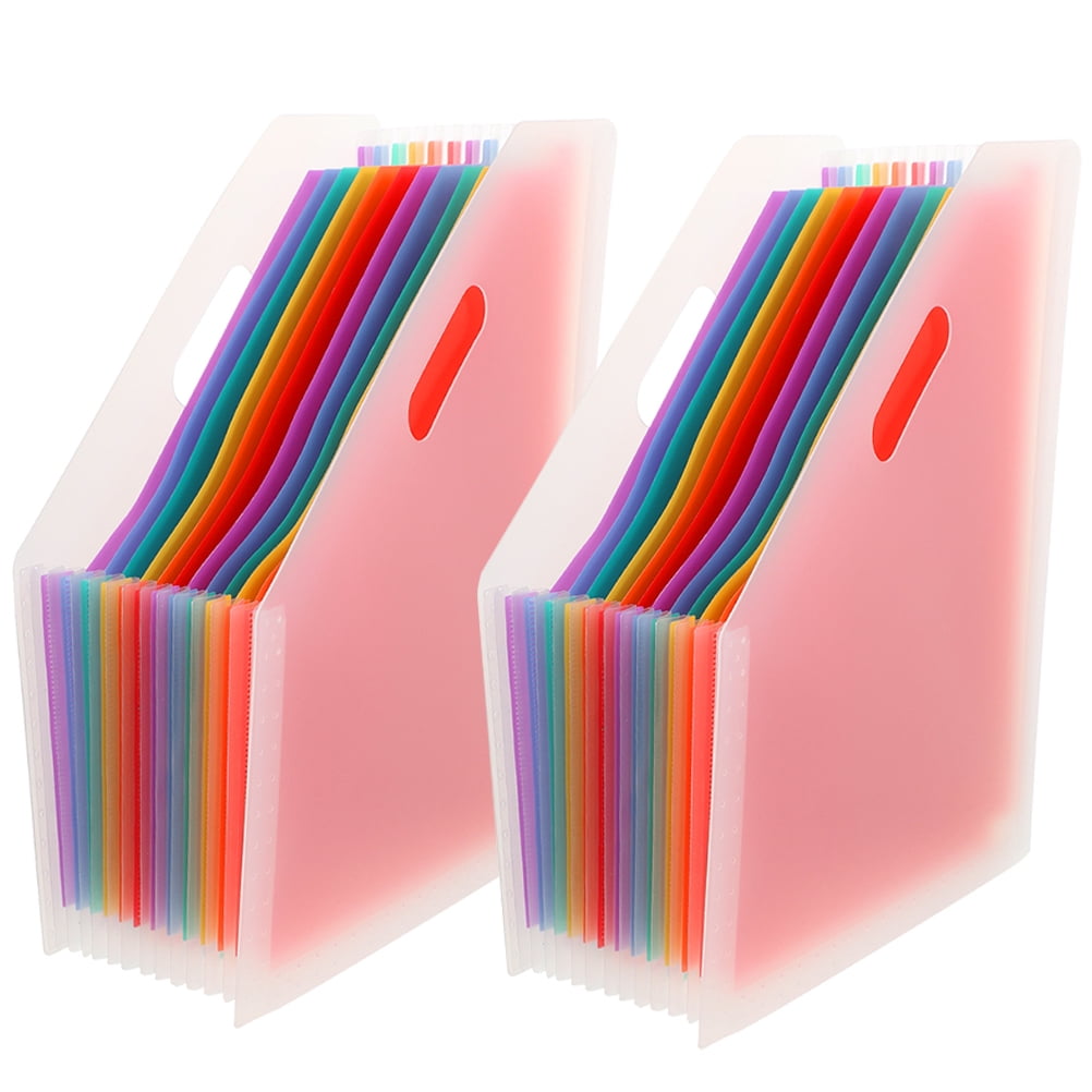 2 Pcs Organ Pack Folder Accordion Pocket Organizer Wallet Student ...