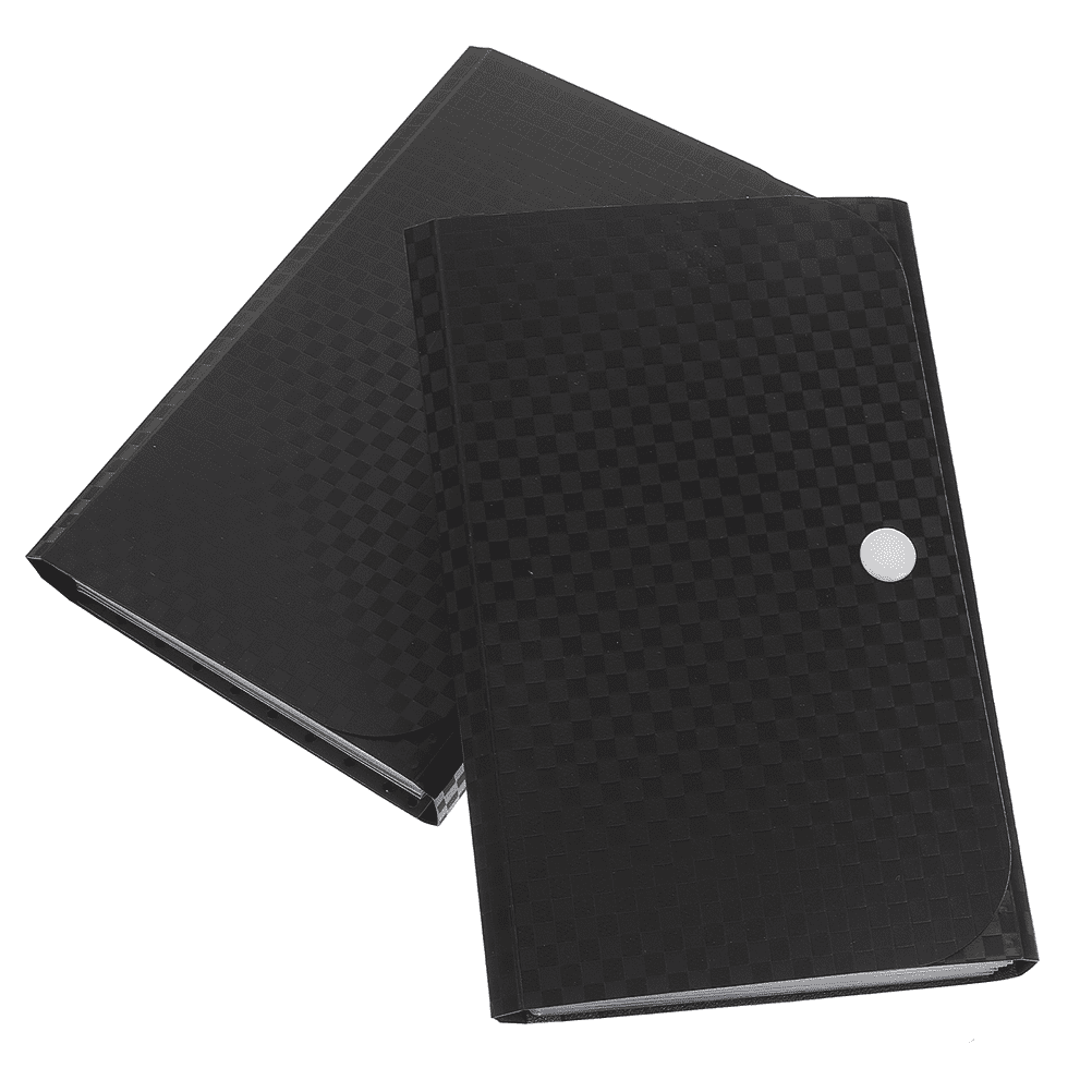 2 Pcs Organ Pack Folder Leather Purse Multi-layer Folder Bag Pocket ...