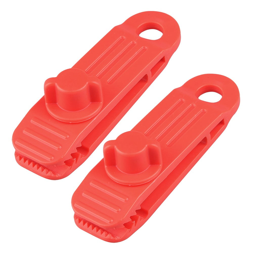 2 Pcs Outdoor Awning Camping Tent Clamp Tarp Clip Set Canopy Snap Fixed ...