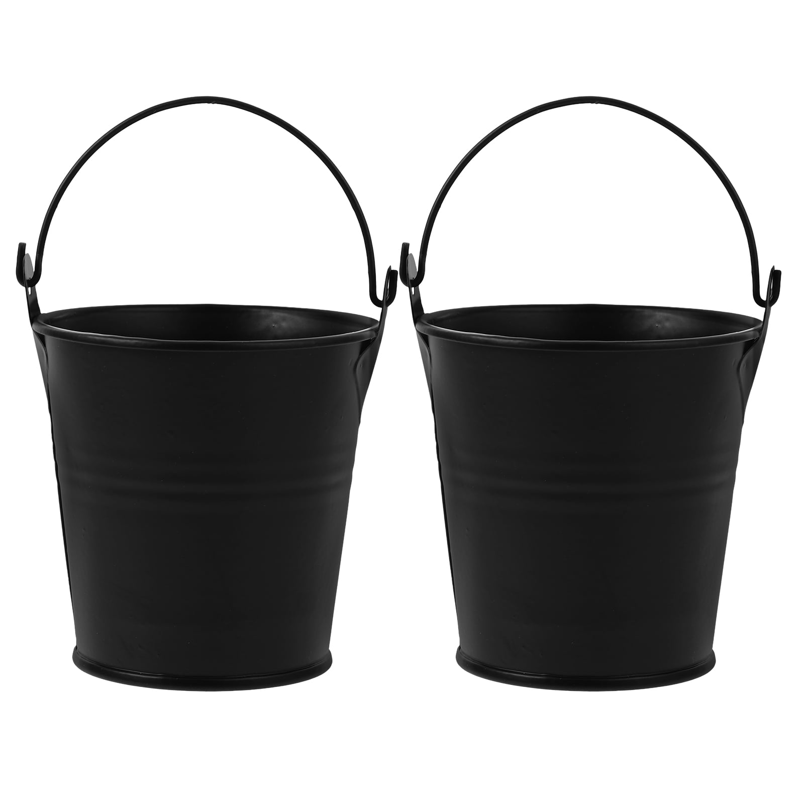2 Pcs Outdoor Barbecue Grill Mini Bbq Grill Metal Bbq Bucket Barbecue ...