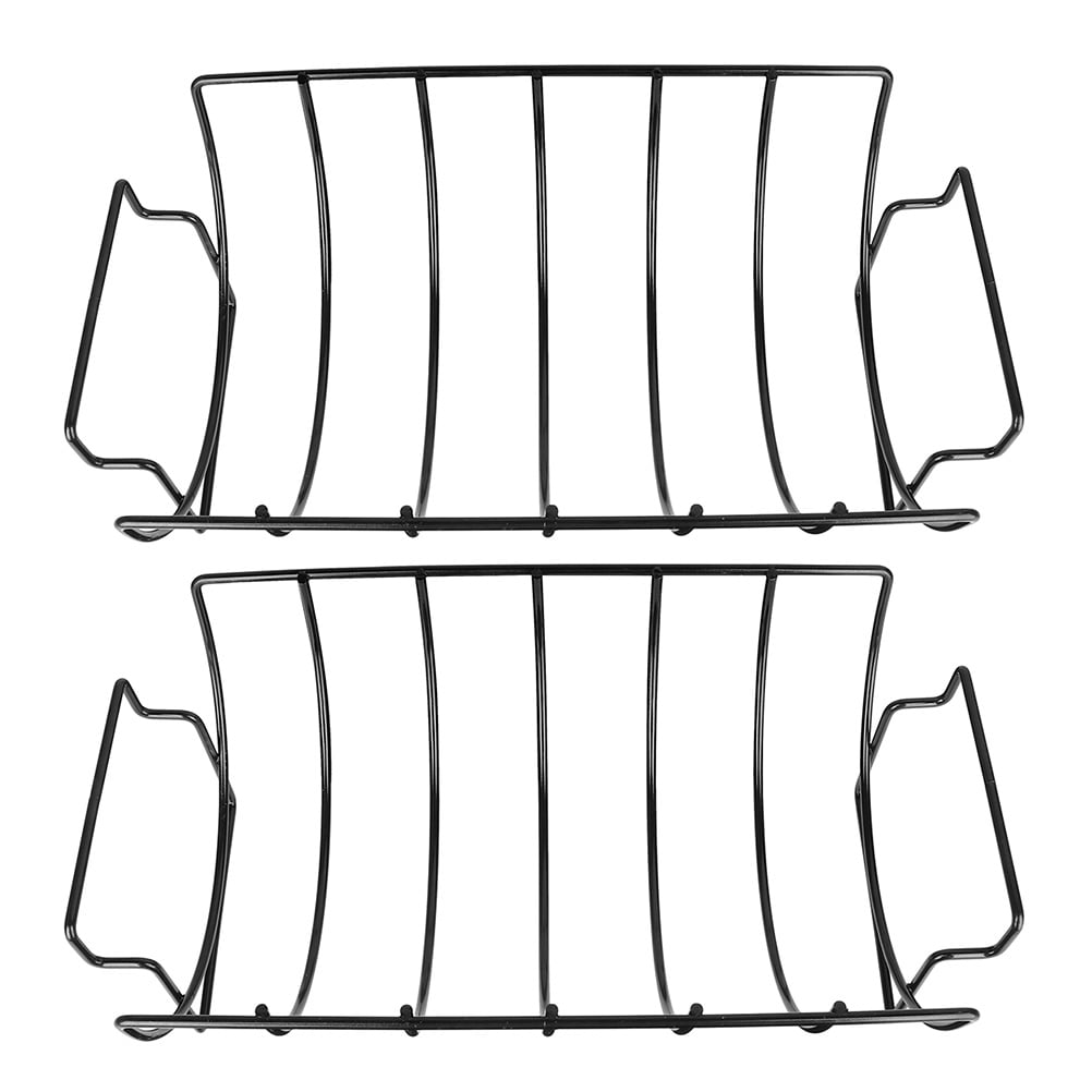 2 Pcs Outdoor Barbecue Rack Rib Stand Grills Roasting - Walmart.com