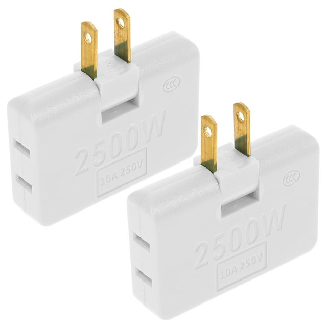 2 Pcs Outdoor Receptacle 3 Plug Outlet Adapter Thin Outlet Extender ...