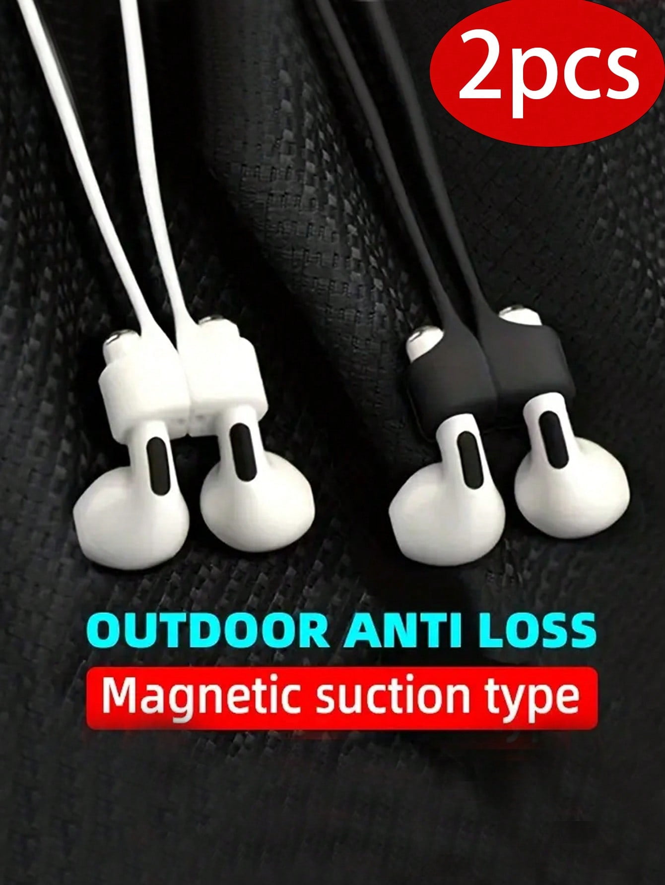 2 Pcs Outdoor Sports Magnetic Anti-Lost Strap Compatible With Airpods ...