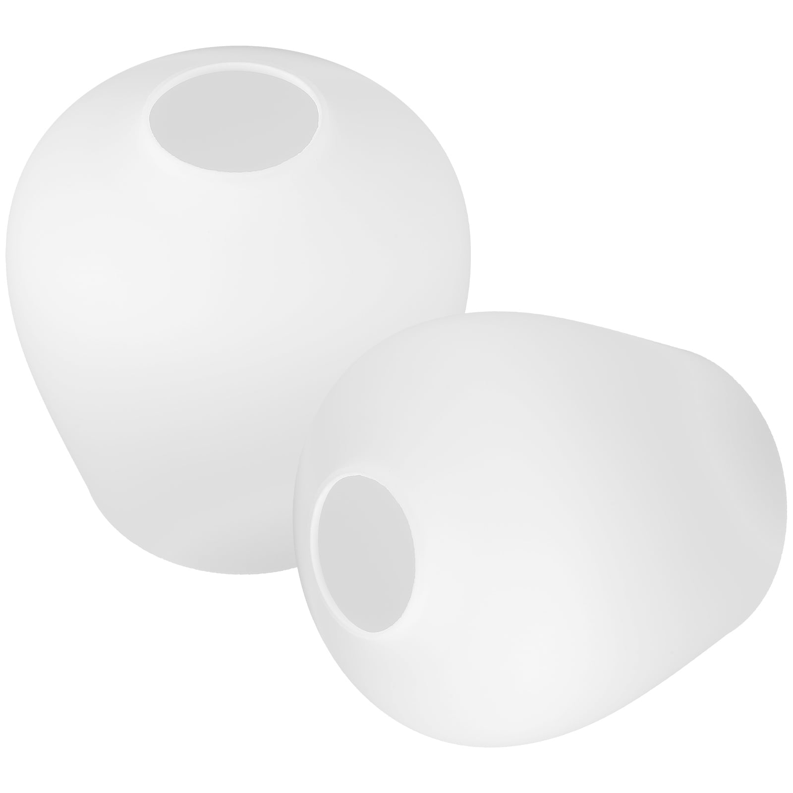 2 Pcs Oval Glass Shade Pendant Fixture Shades Lamp Spherical Chandelier ...