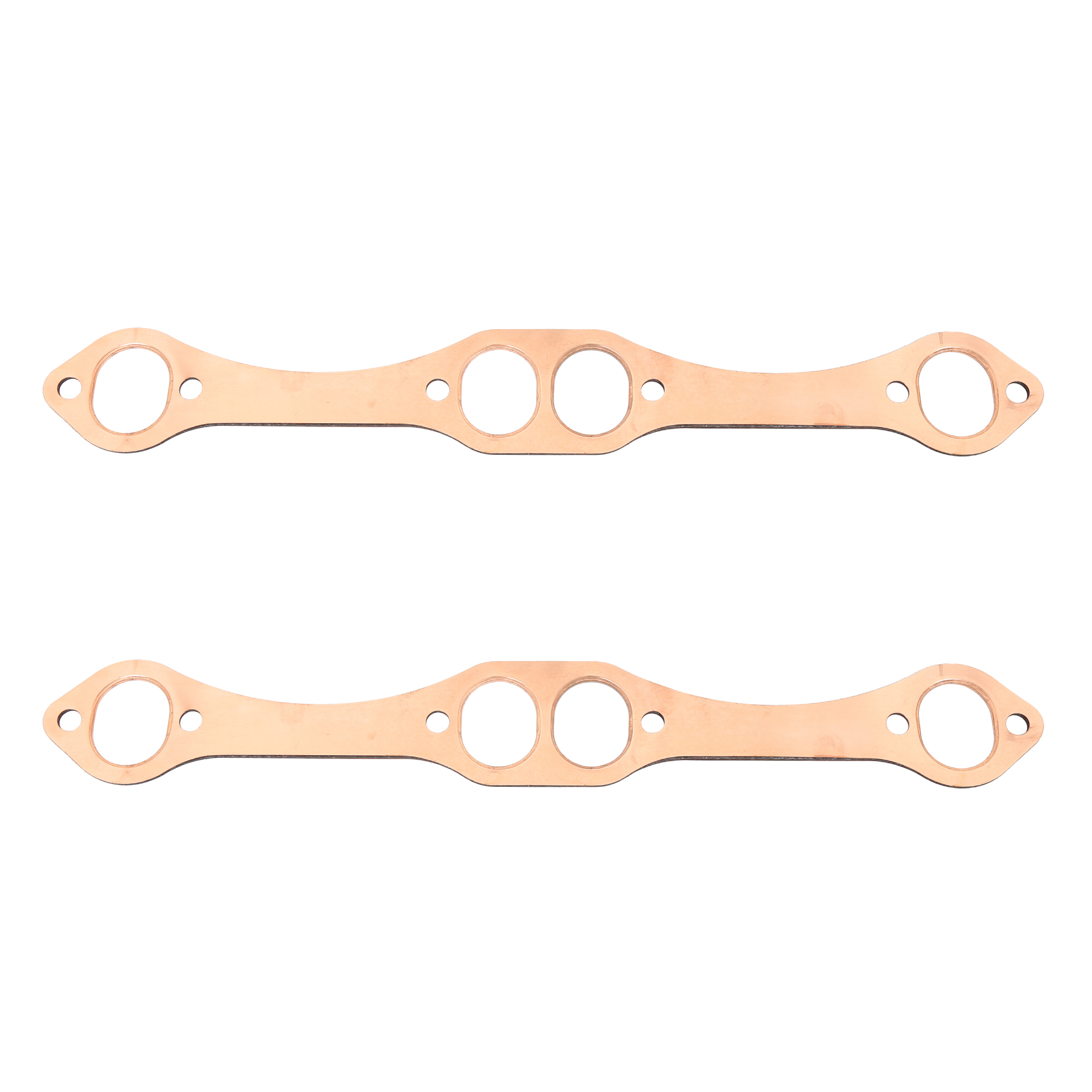 2 Pcs Oval Port Header Reusable Exhaust Manifold Gaskets for Chevrolet ...