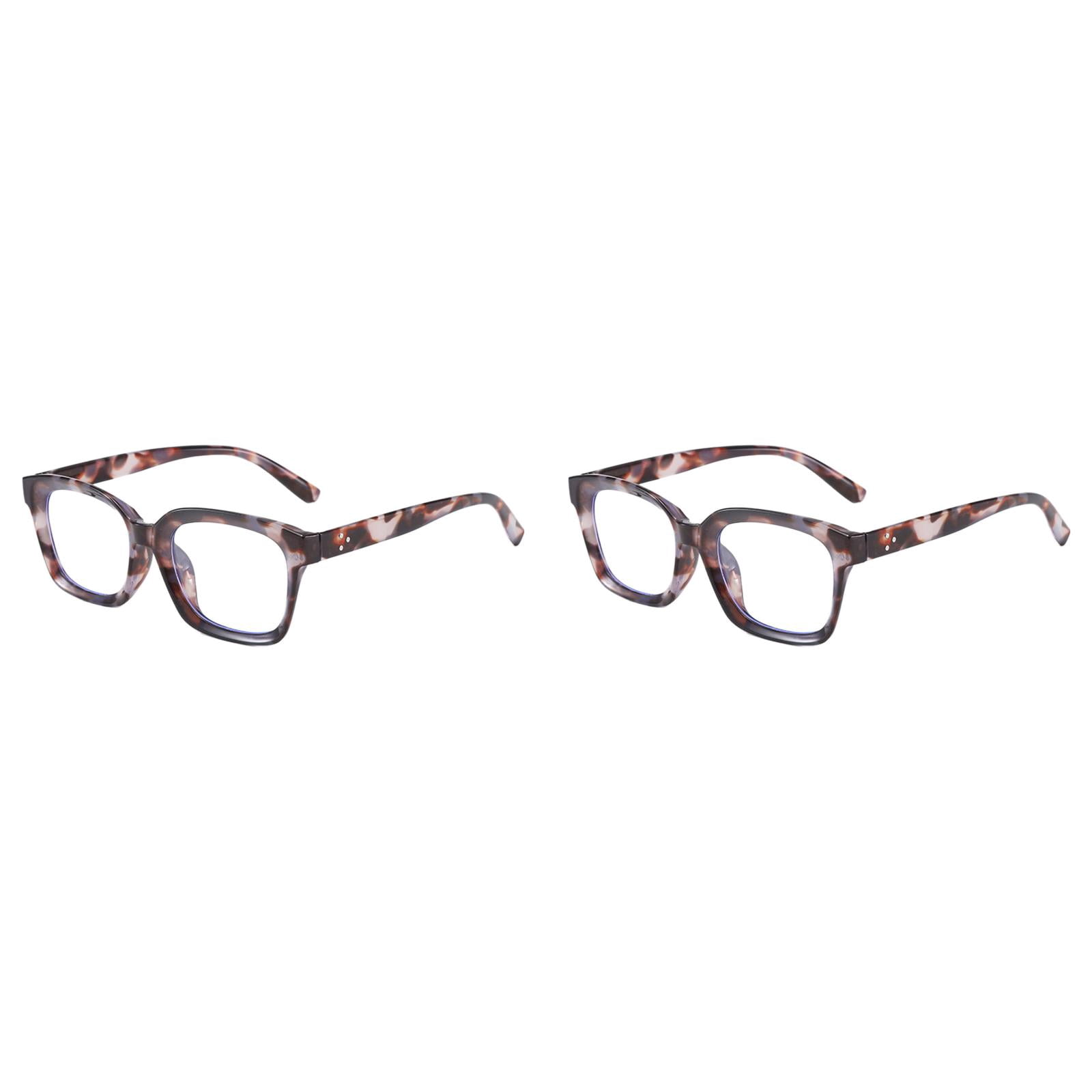 2 Pcs Oversize Blue Light Blocking Glasses for Men Women, Anti ...