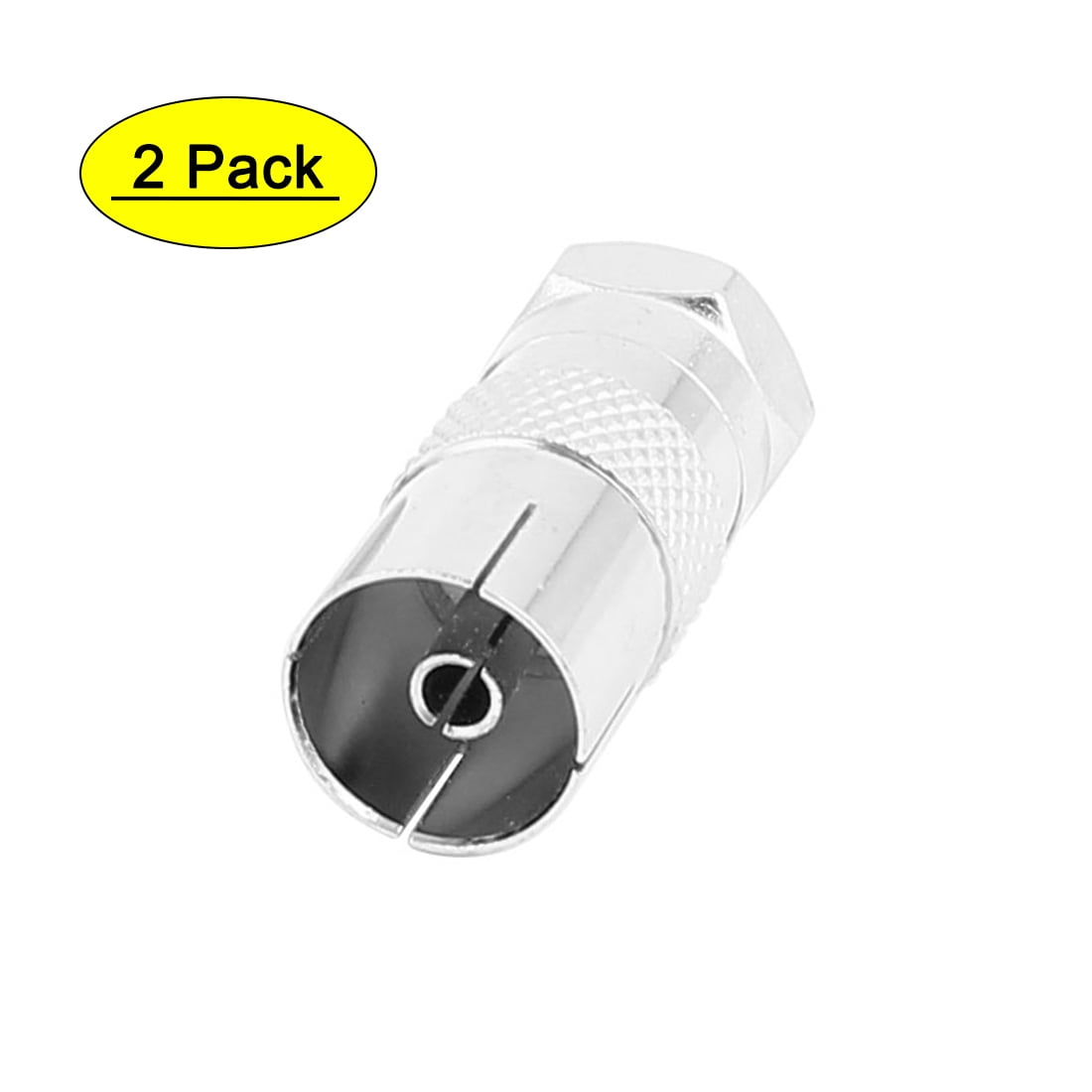 2 Pcs PAL Female to F Male TV RF Antenna CATV FM Coaxial Adapter ...