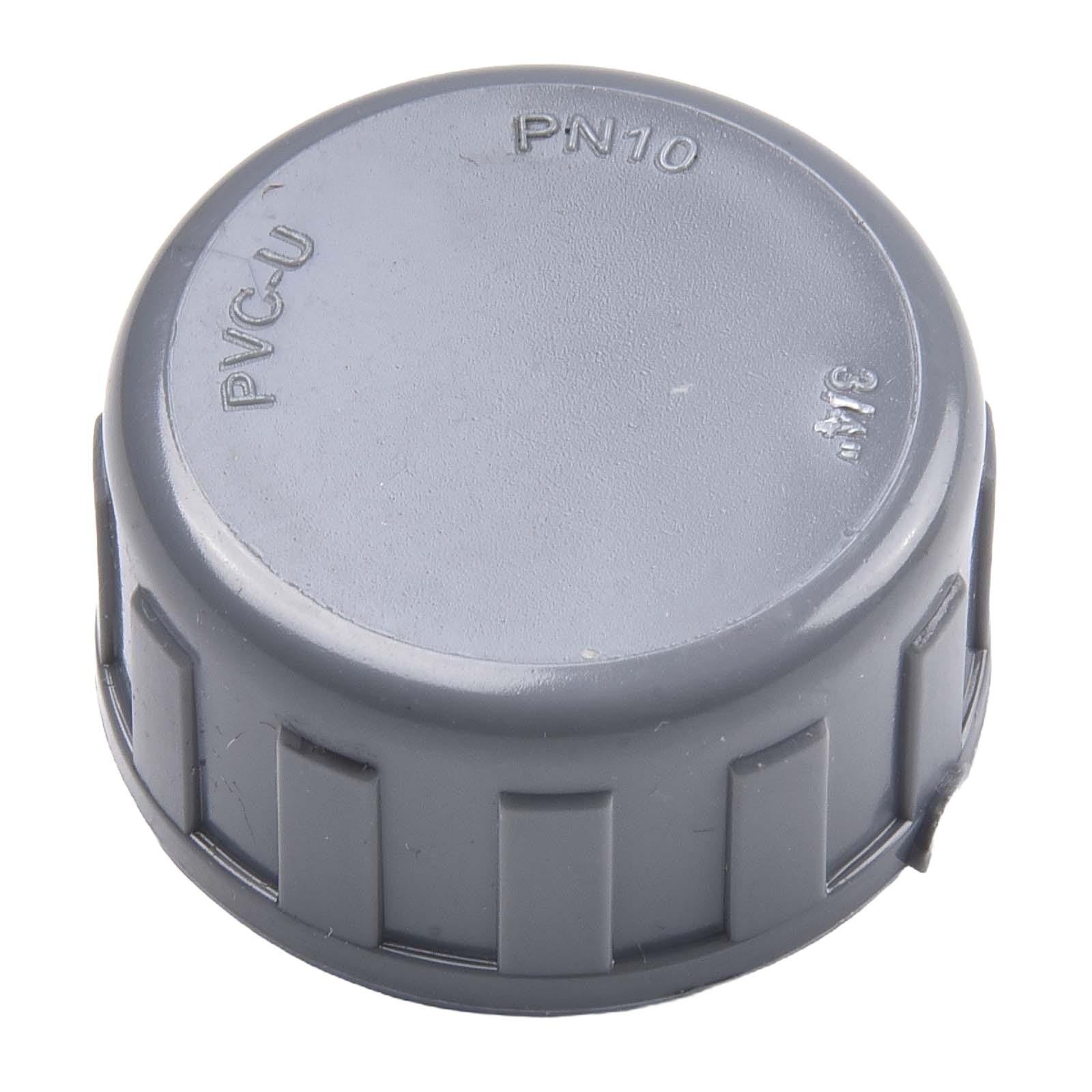 2 Pcs PVC Threaded Cap Round Female Thread Hose Connector With Rubber ...