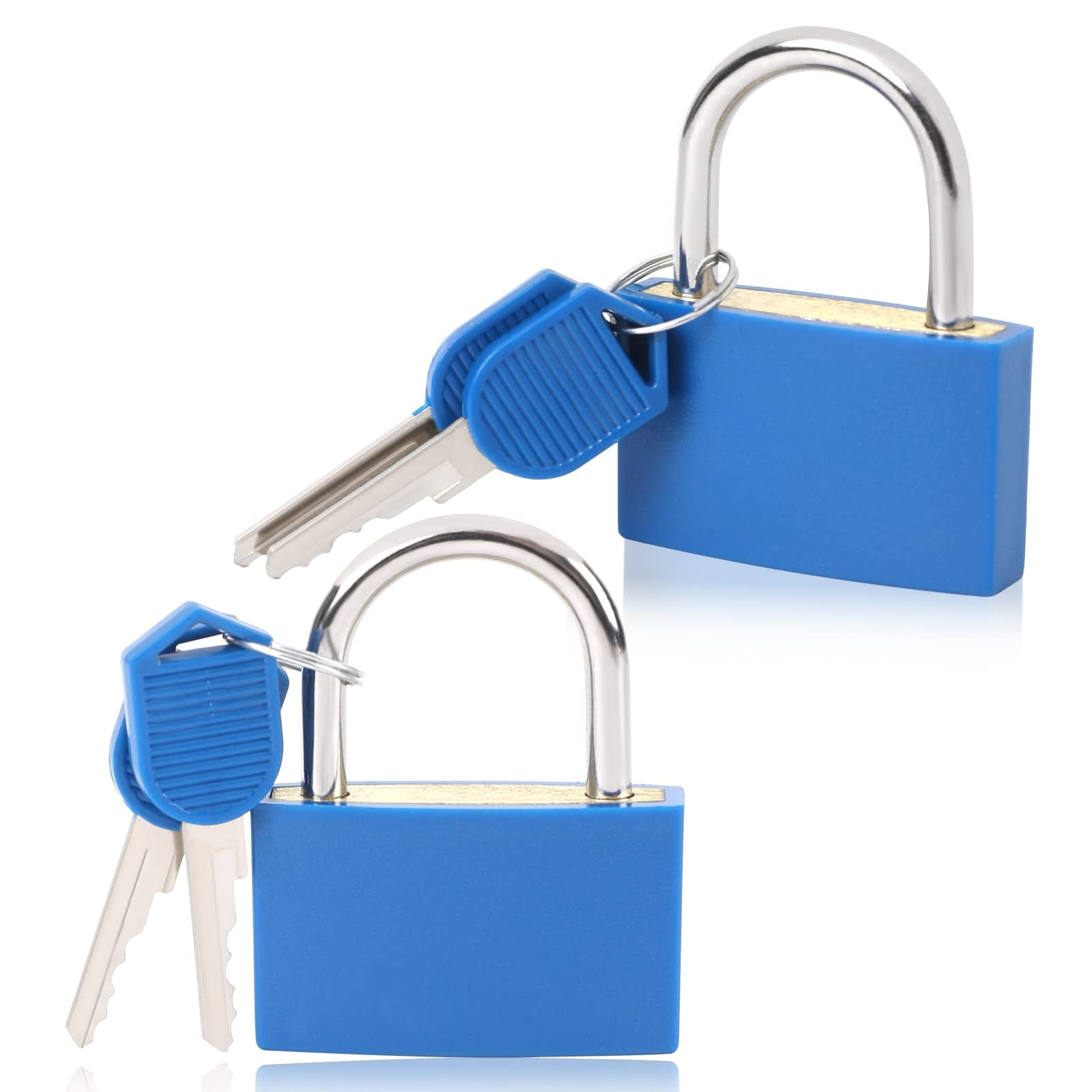 2 Pcs Padlocks, Trianu Large Padlock with Keys, Key Lock for Indoor and ...