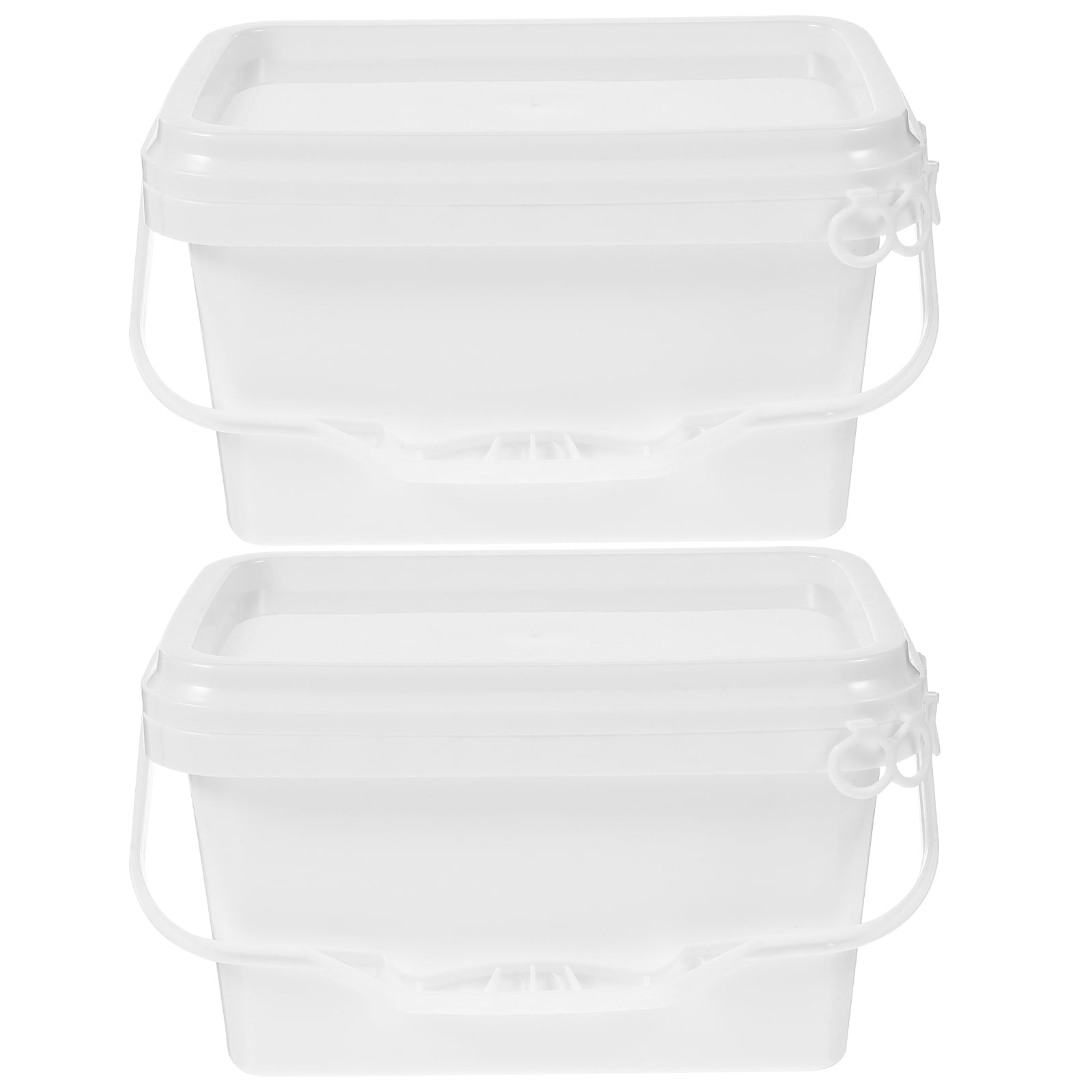 SHANNOY Painting Bucket White 2Pcs 9.1x5.5x4.9in - Walmart.com