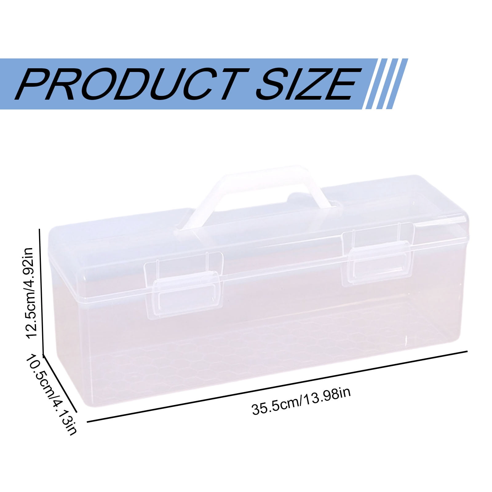 2 Pcs Paint Storage Box for Acrylic Paint, Portable Clear Acrylic Paint ...