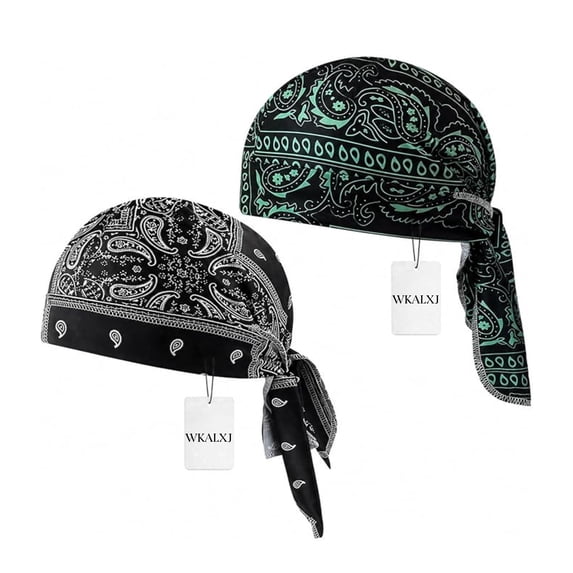 2 Pcs Paisley Cooling Headscarf, Motorcycle Helmet Liner, Elastic Fit ...