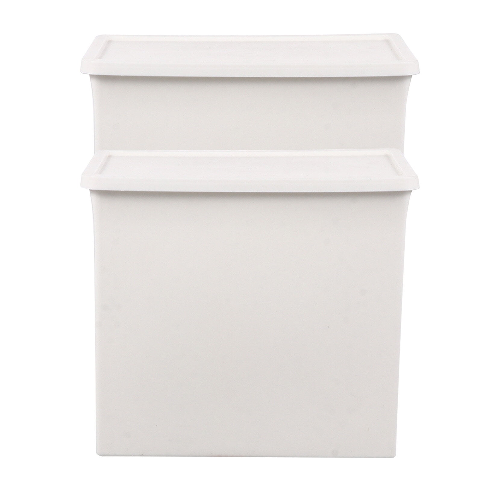 2 Pcs Pantry Organizer Stackable Clamshell Storage Box Small Boxes ...