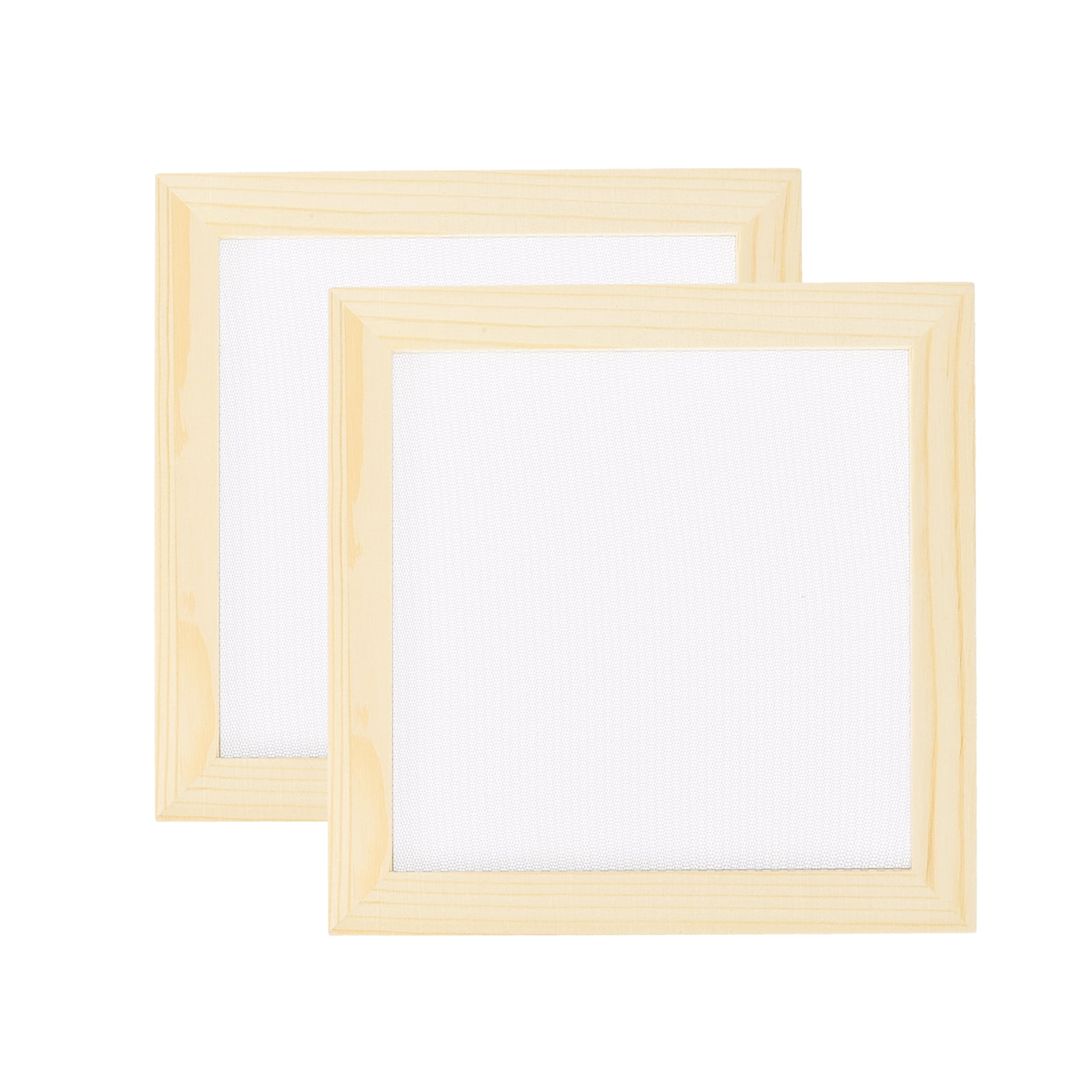 2 Pcs Paper Making Screen Wooden Paper Making Mould 7.9x7.9Inch for DIY ...
