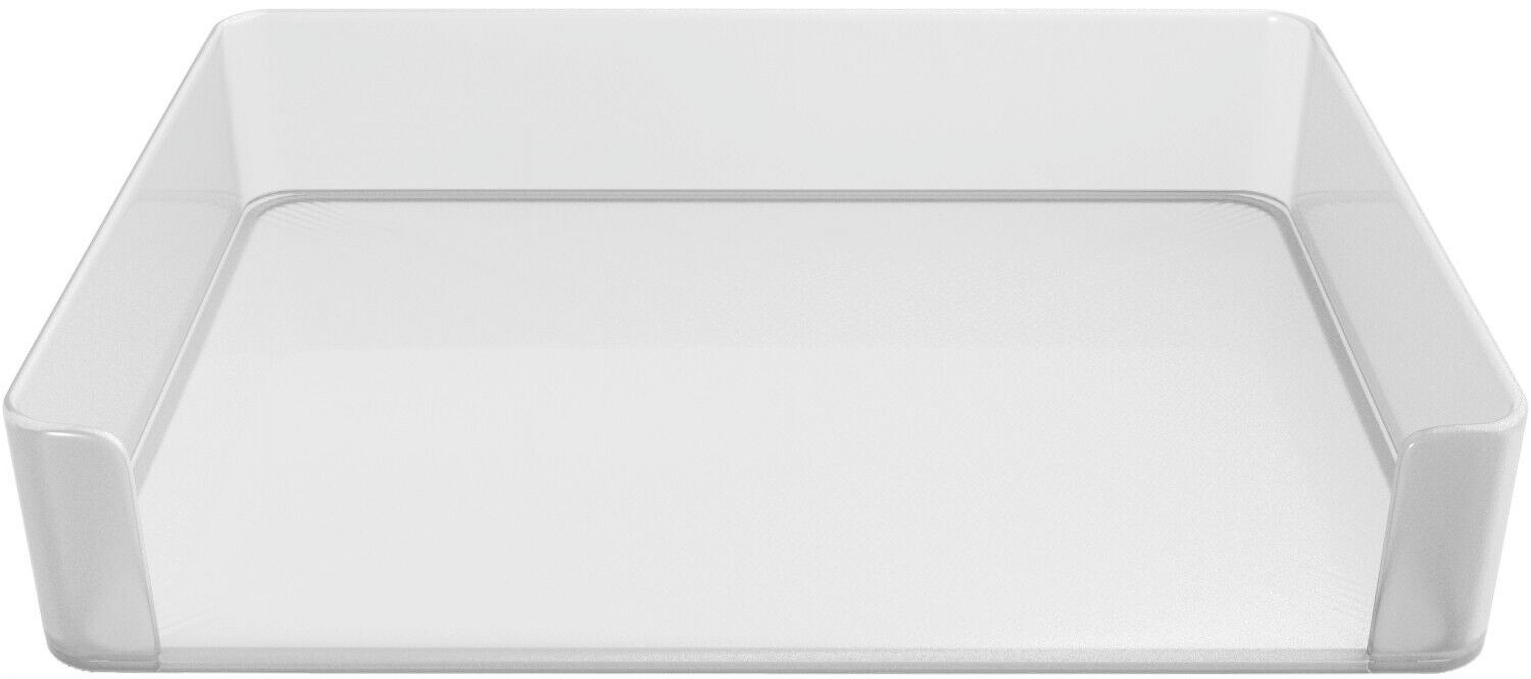 2 Pcs Paper Organizer, Stackable Plastic Letter Tray Desktop File ...