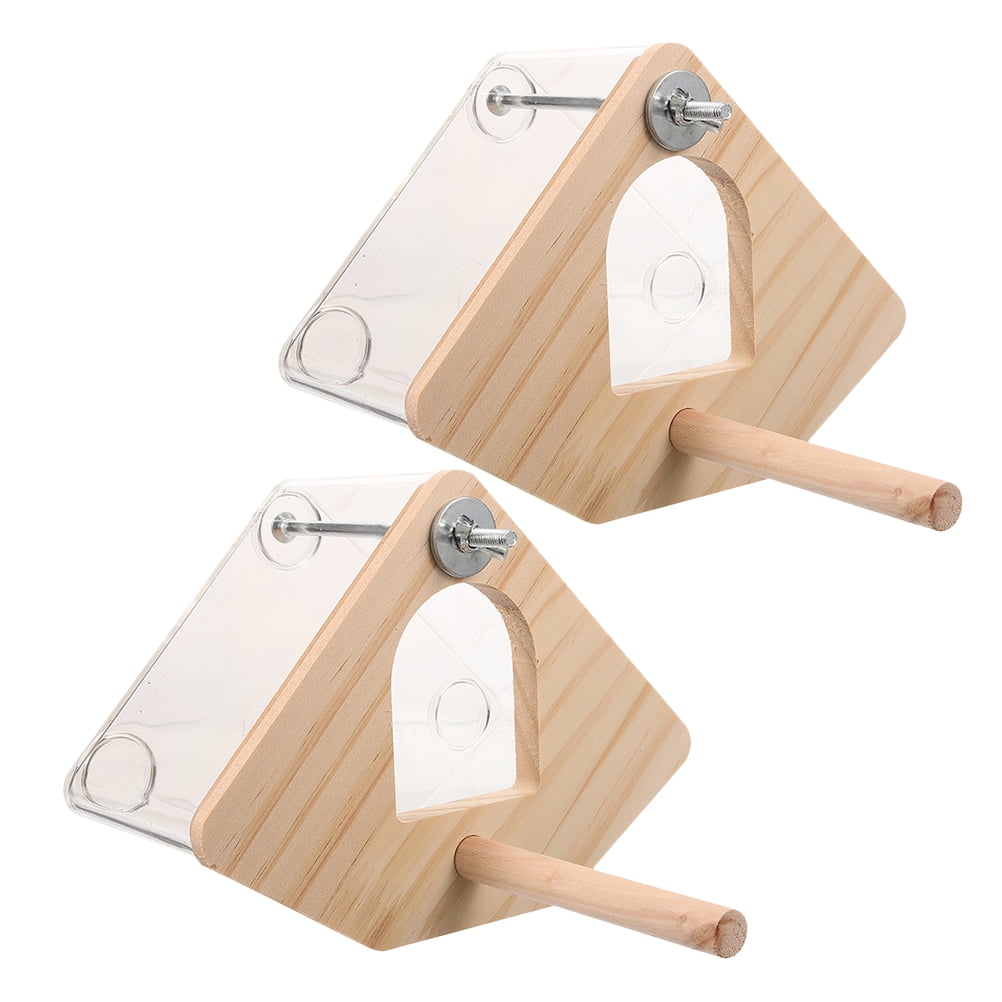 2 Pcs Parrot Nest Clear Bird Nest Parakeet Nesting Boxes Garden Bird ...