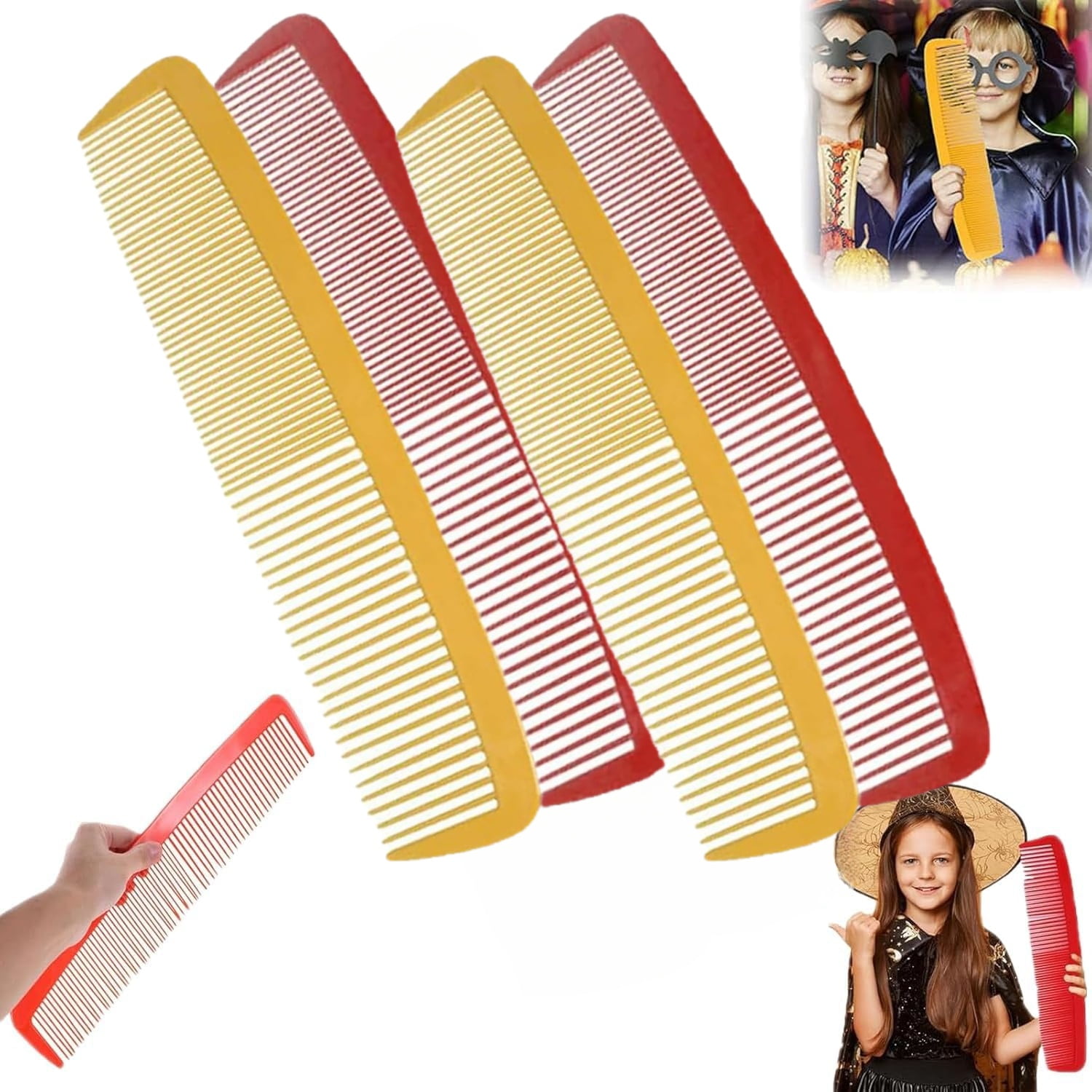 2 Pcs Party Carnival Giant Wide Comb, Cosplay Costume Comedy Party ...
