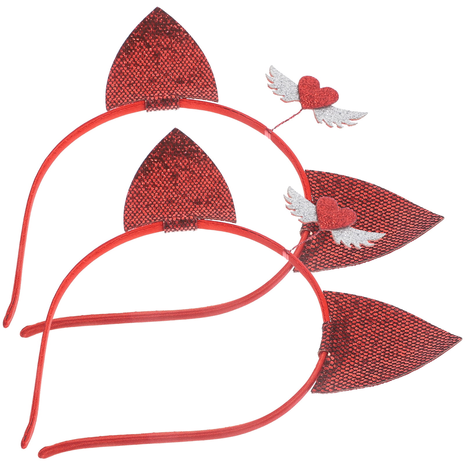 2 Pcs Party Headdress Bandana Valentines Day Headband Baby Red ...